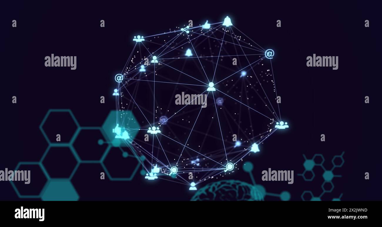 Animation human brain connections data hi-res stock photography and ...