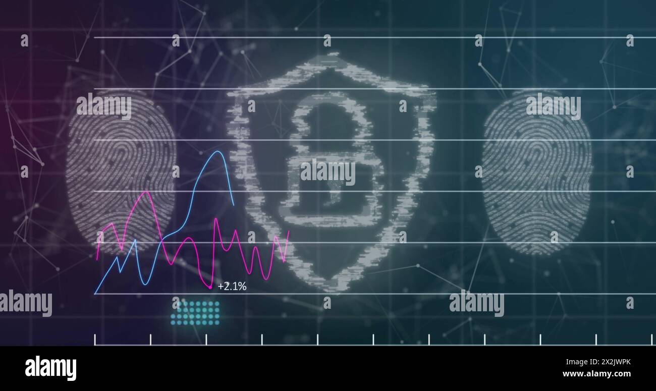 Animation biometric fingerprints data processing hi-res stock photography and images - Alamy