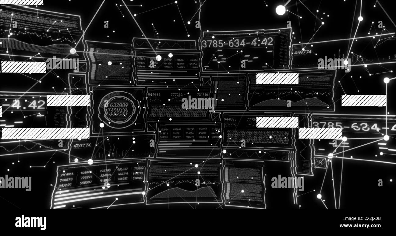 Processing connections Black and White Stock Photos & Images - Alamy