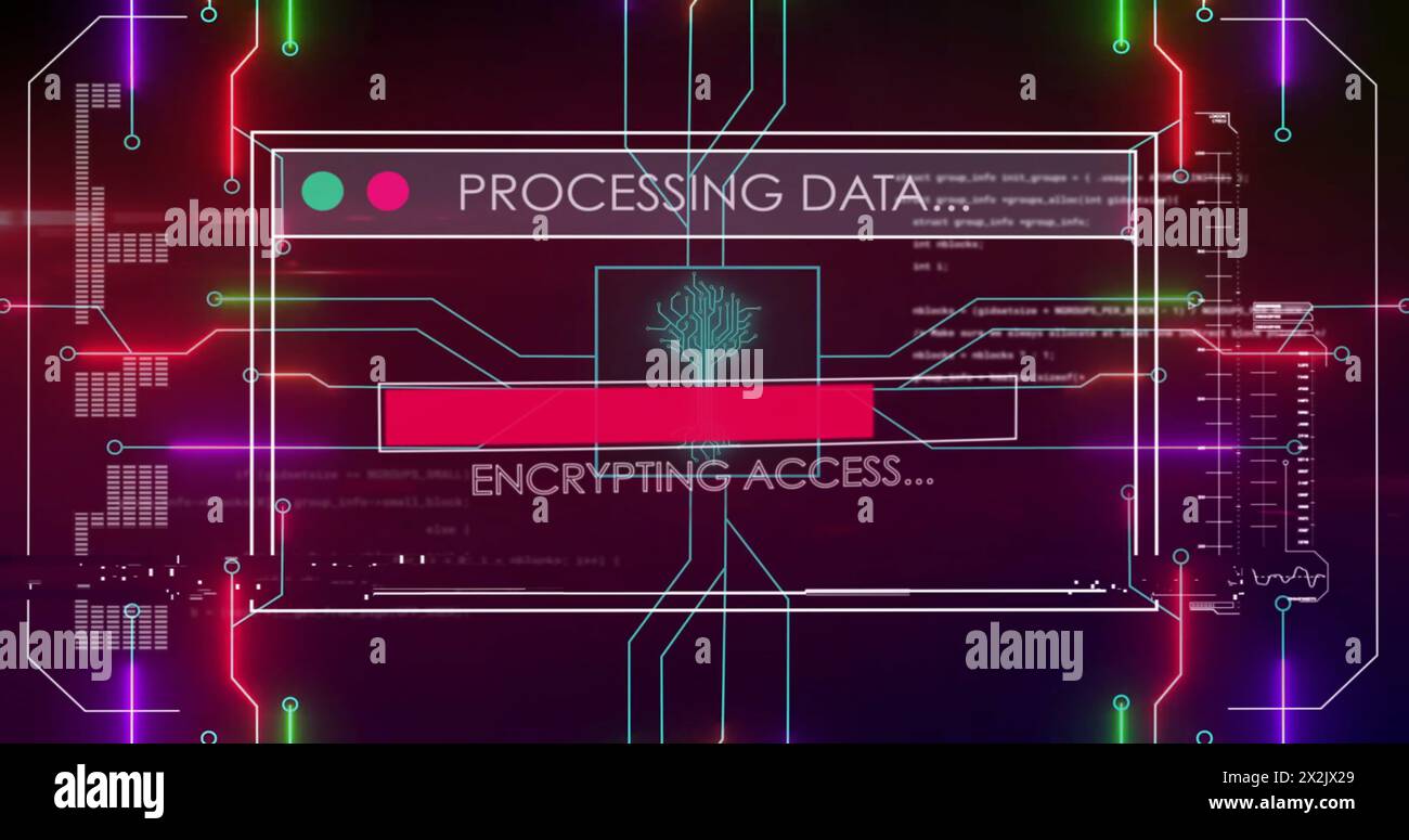Animation data processing over circuit hi-res stock photography and ...