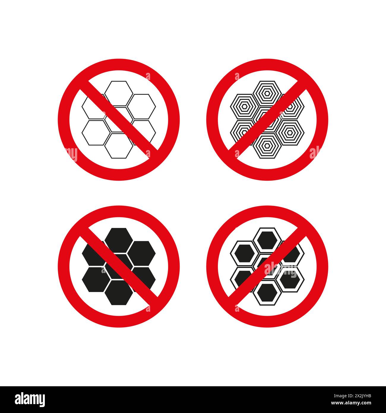 Set of no soccer play symbols. Prohibited football activity icons. No ...