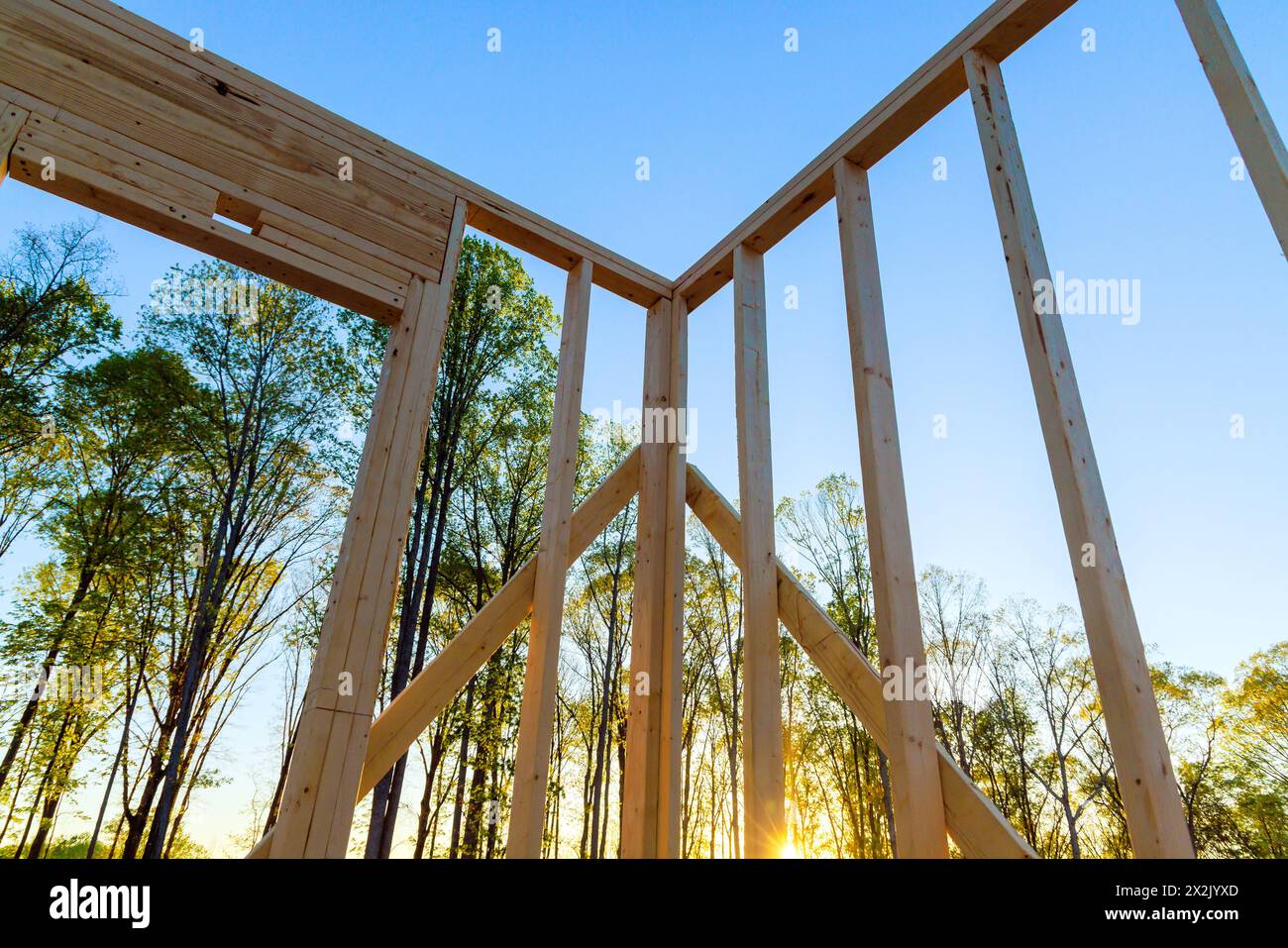 Wooden framing supports beams supports timber framing, along with an ...