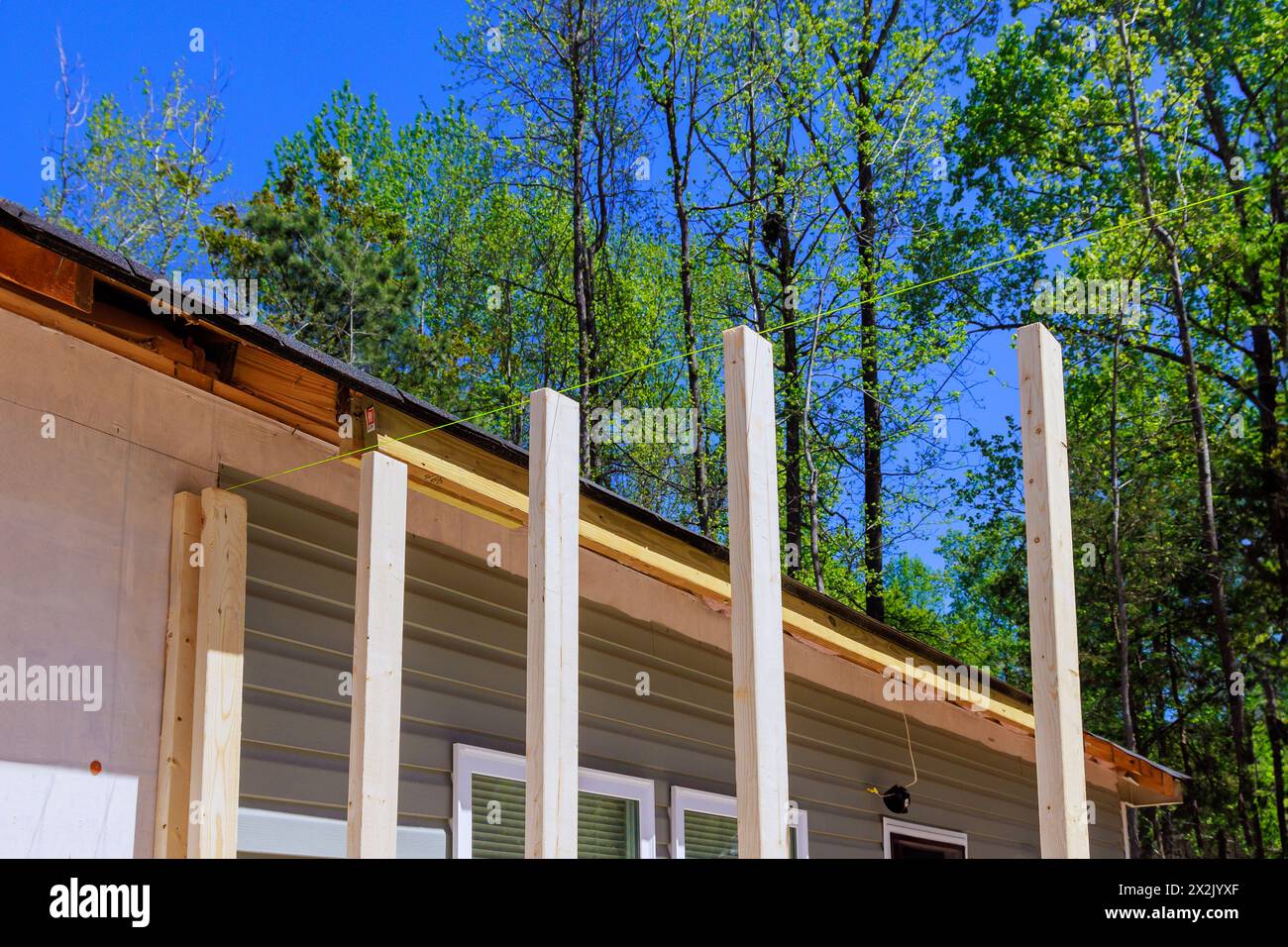 Support beams for wooden framing timber framing with unfinished ...