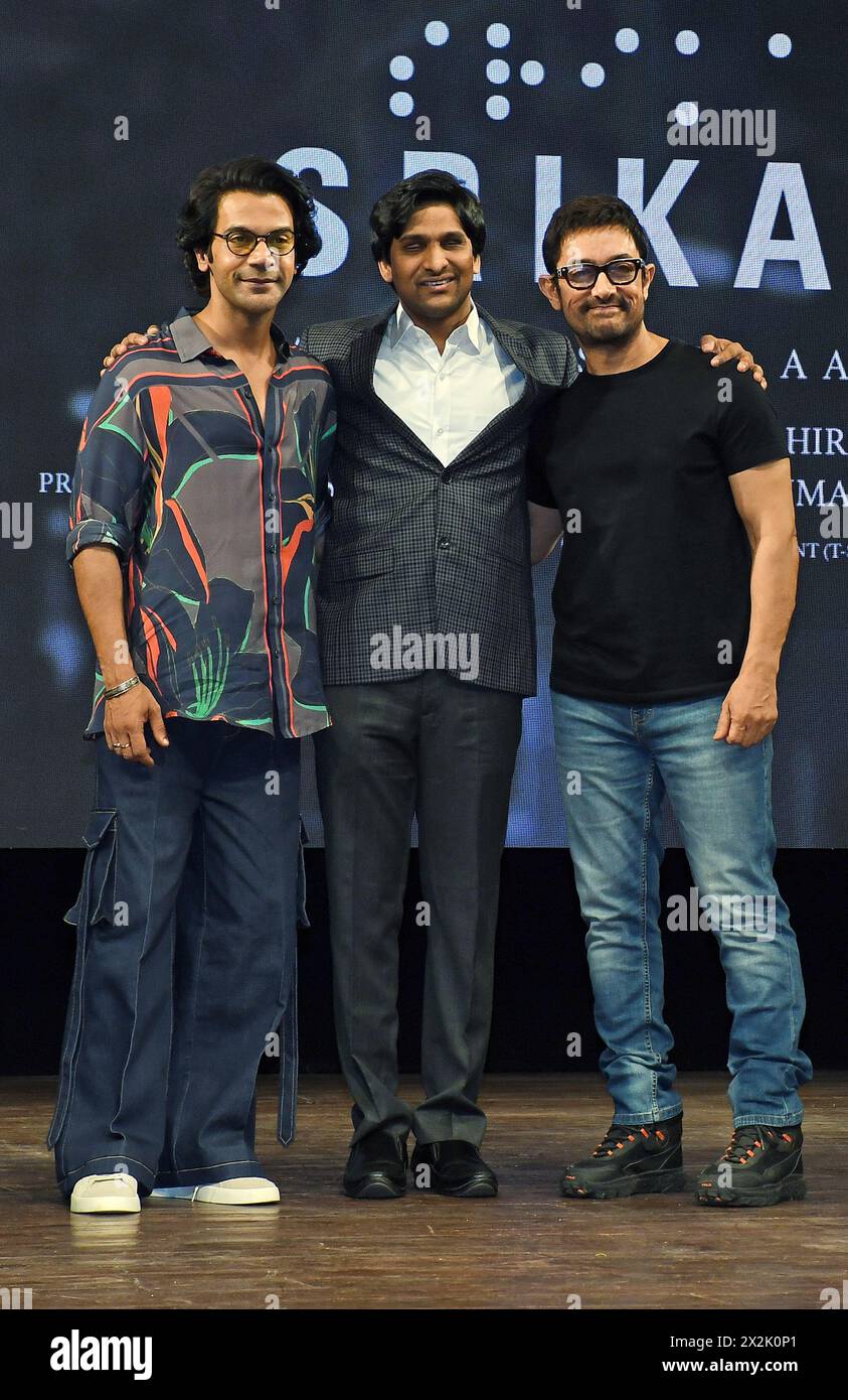 Mumbai, India. 22nd Apr, 2024. L-R Bollywood actor Rajkummar Rao ...