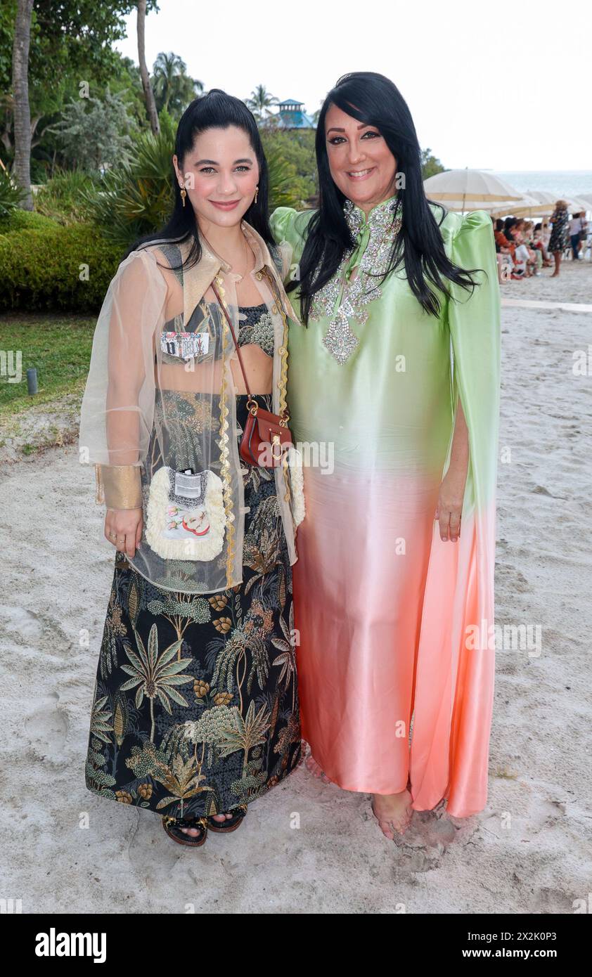 CORAL GABLES, FL-APRIL 22: Gabriela Alvarez and Giannina Azar are seen ...