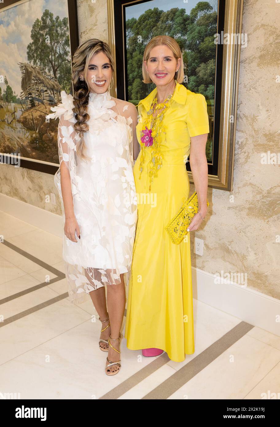 CORAL GABLES, FL-APRIL 22: Patricia Guiribitey and Marile Lopez are ...