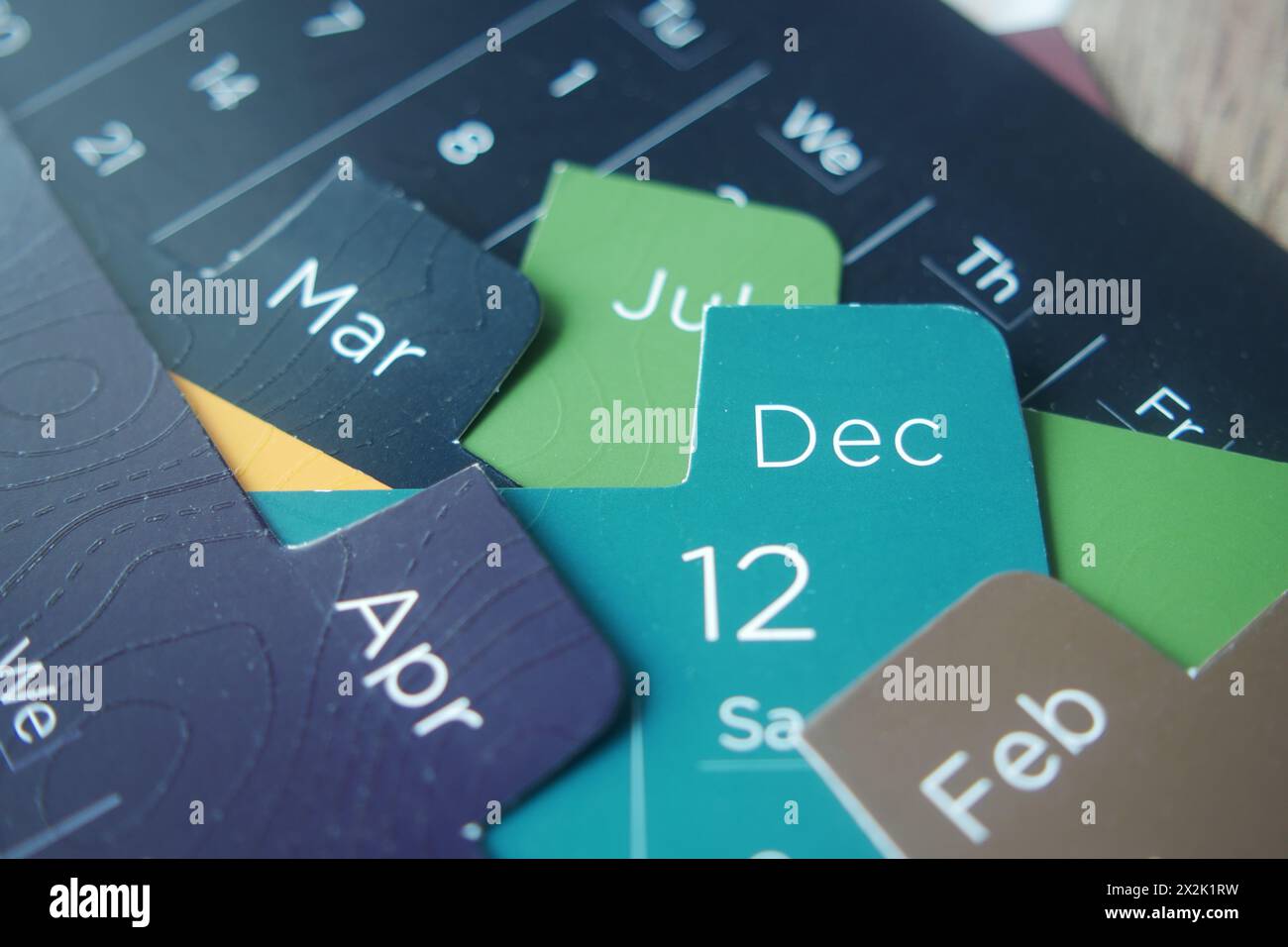 Detail shot calendar on table hi-res stock photography and images - Alamy