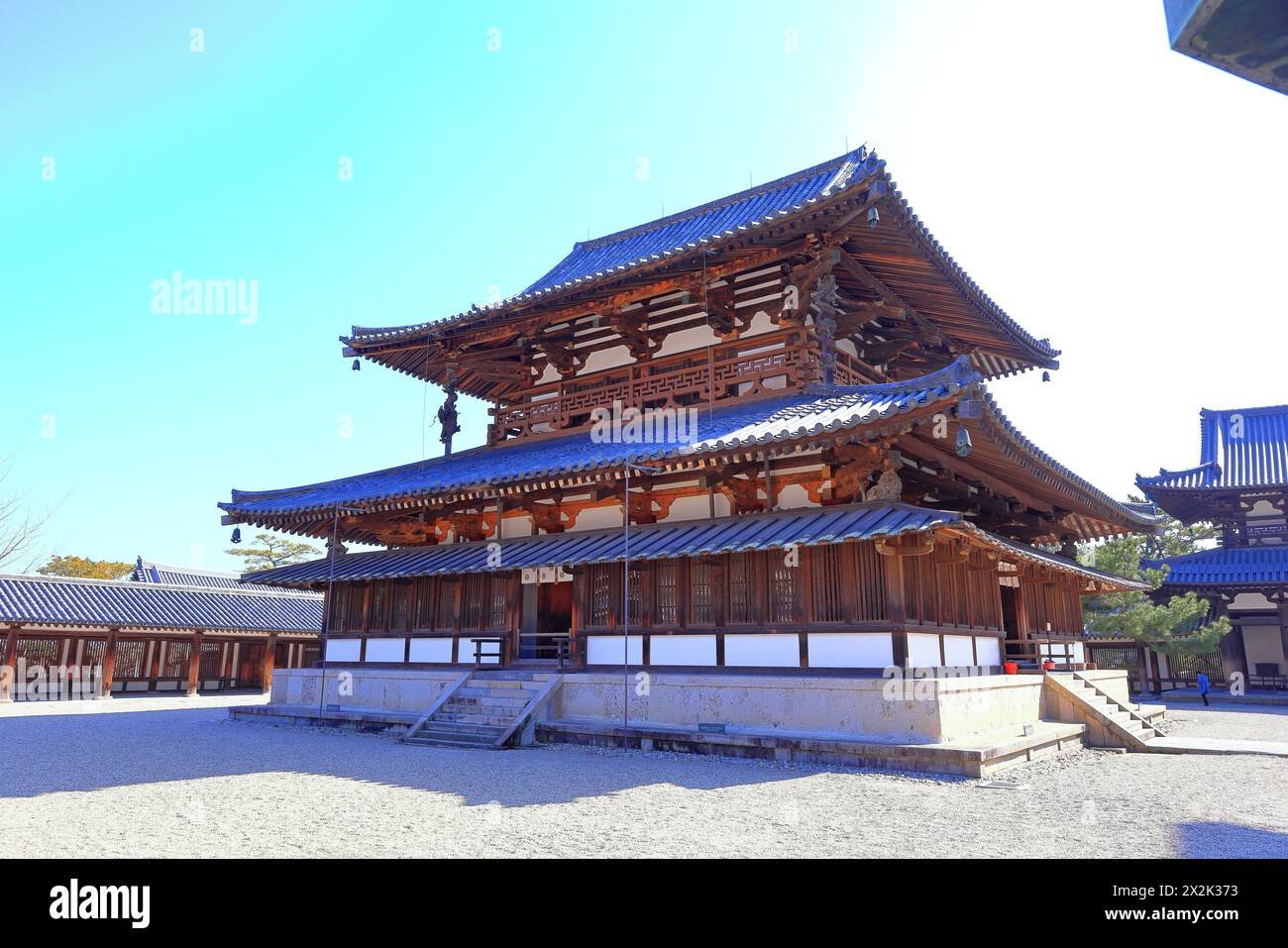 Horyu-ji, a Buddhist temple with world's oldest wooden buildings at ...