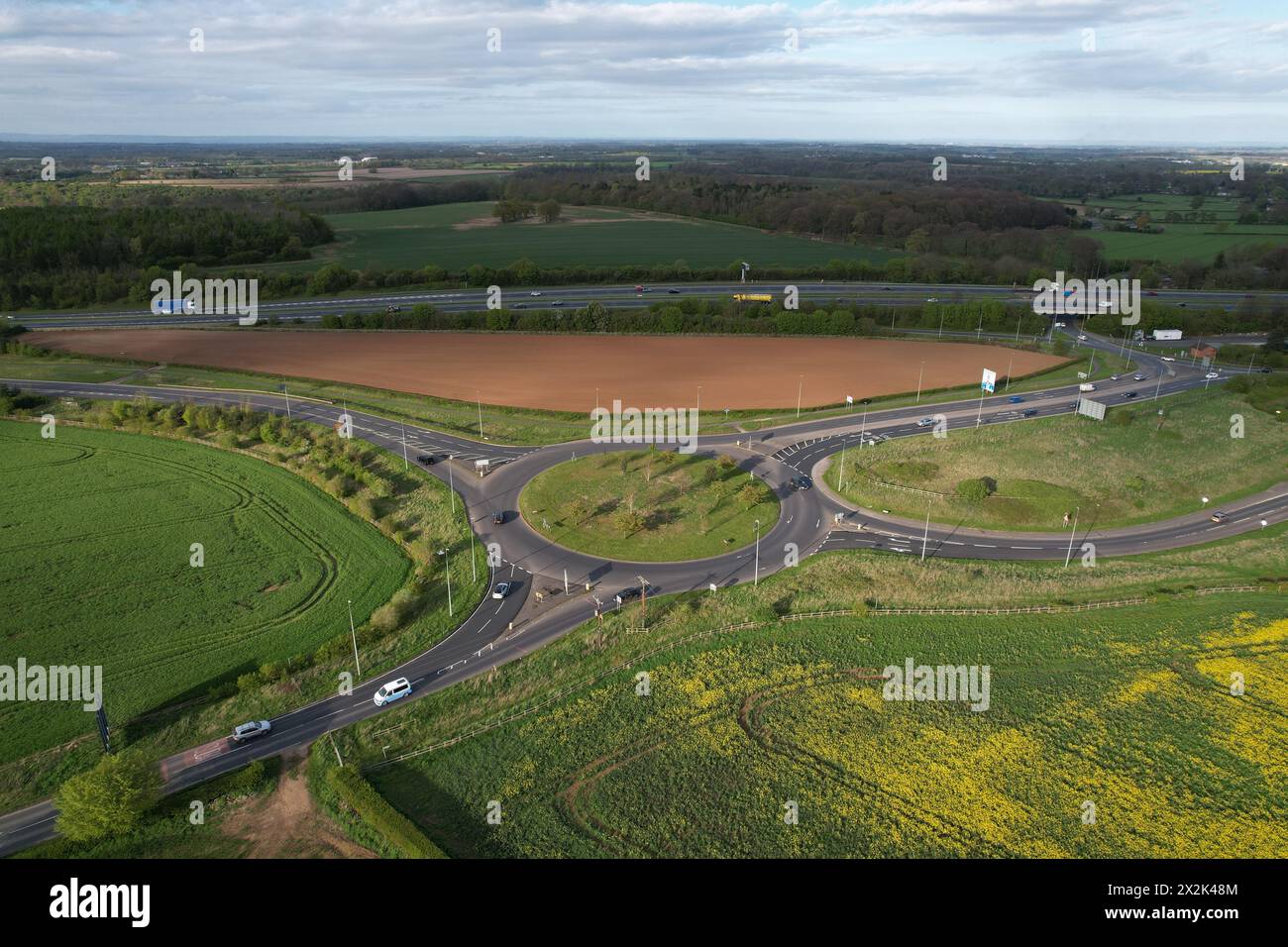 Wetherby Wattle Syke Roundabout, Aerial Image Showing Roundabout and ...