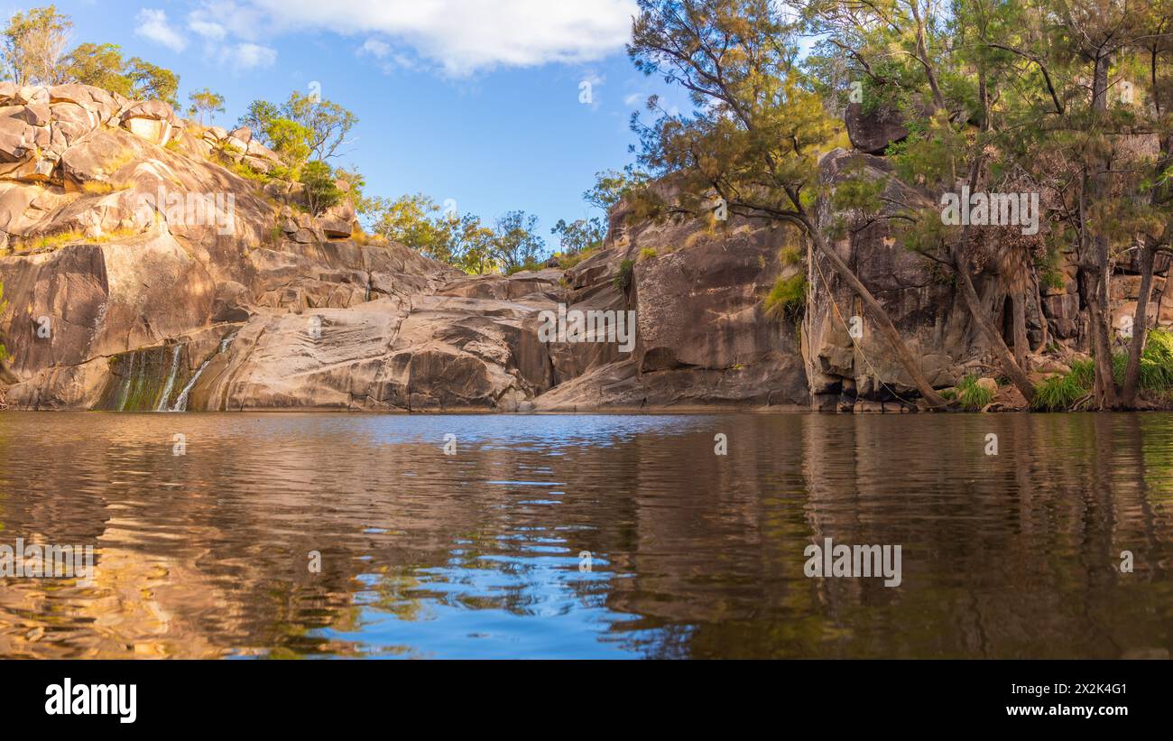Stunning Australian outback bush scene with bright blue sky. Taken in ...