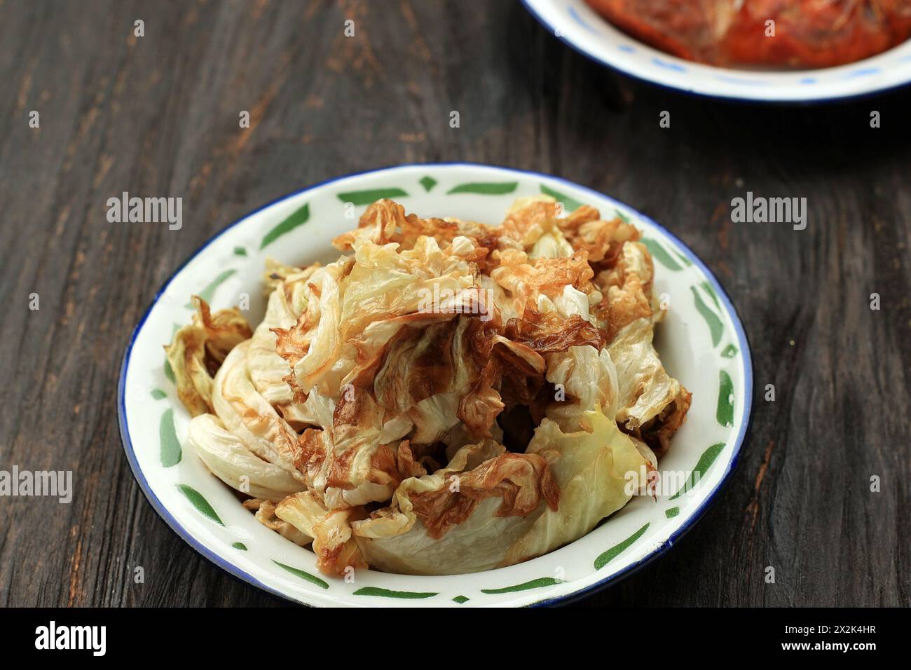 Fried Cabbage or Kol Goreng, Deep Fried White Cabbage Usually Served as ...