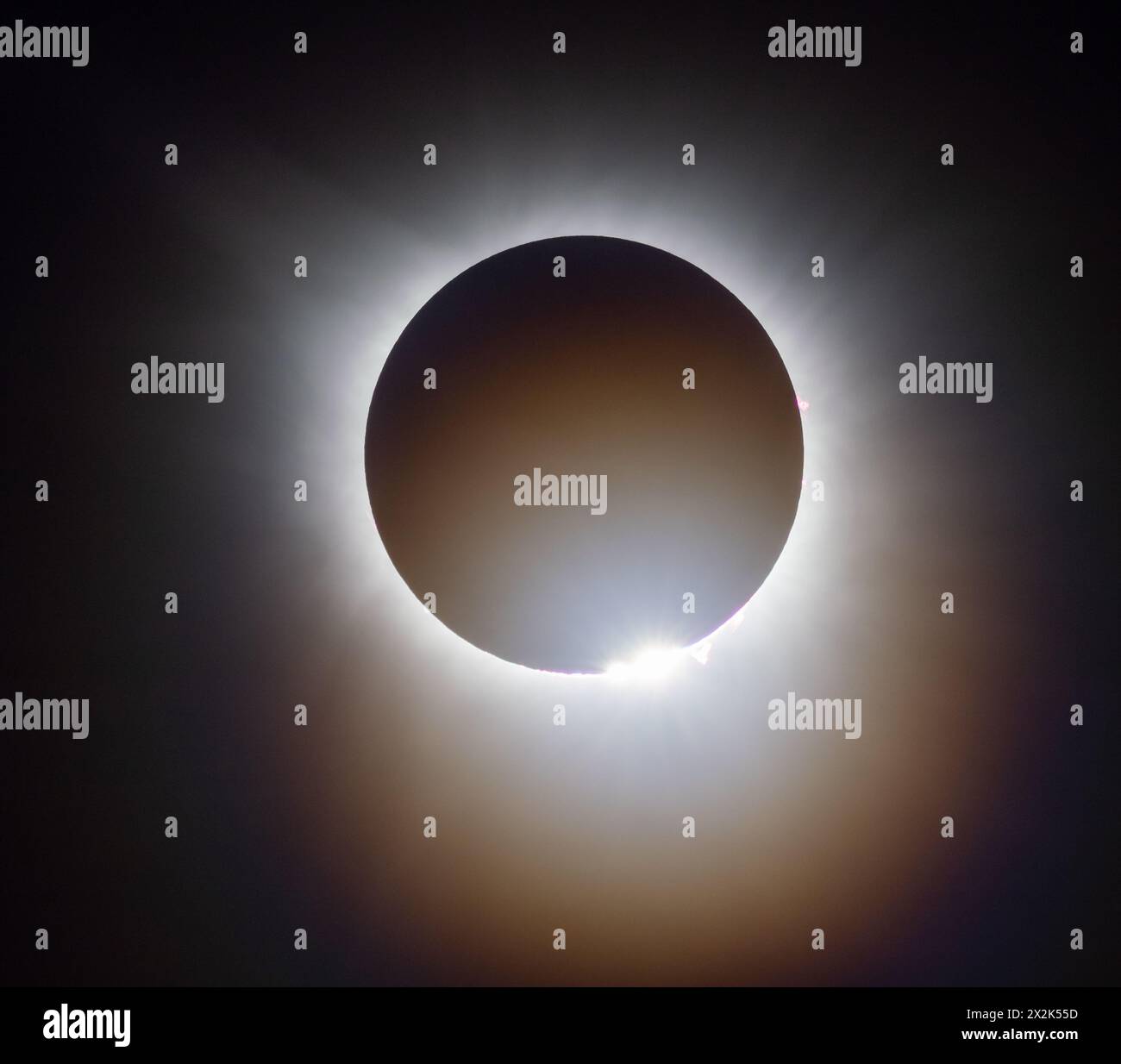 The wedding ring effect as the total solar eclipse is ending ...