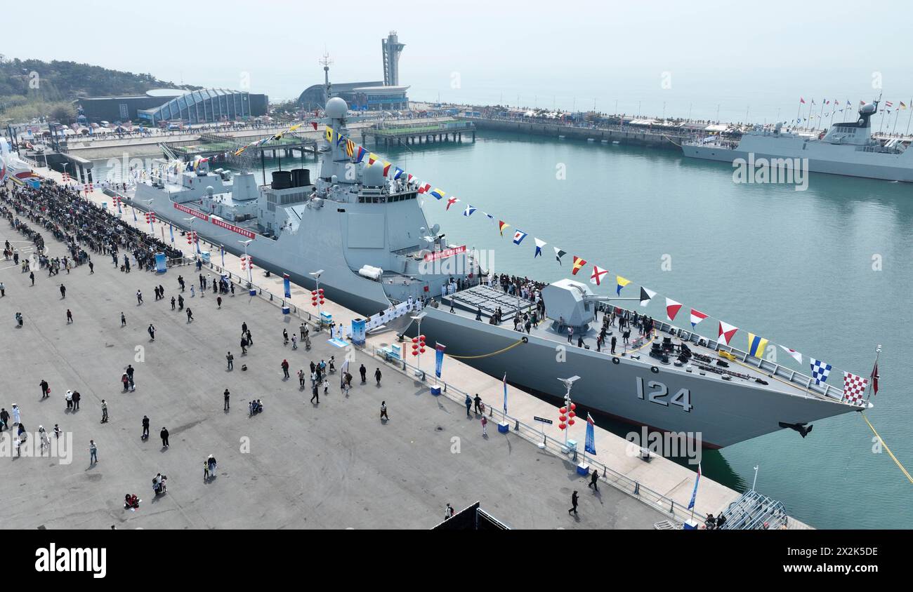 Beijing, China's Shandong Province. 22nd Apr, 2024. An aerial drone ...