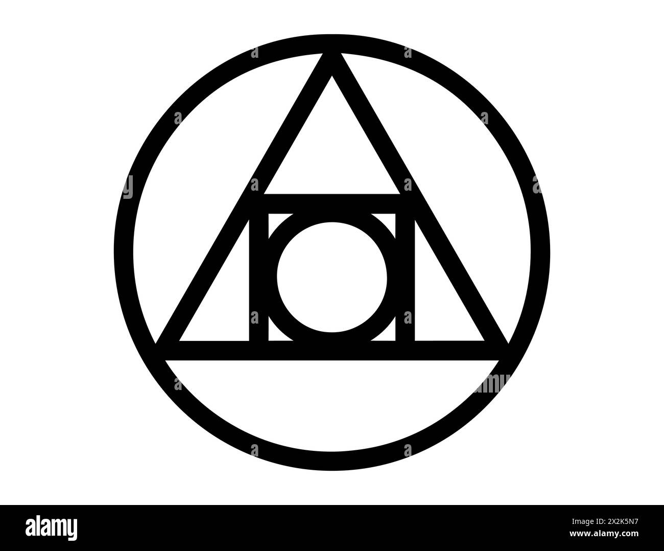 Alchemical symbol silhouette hi-res stock photography and images - Alamy