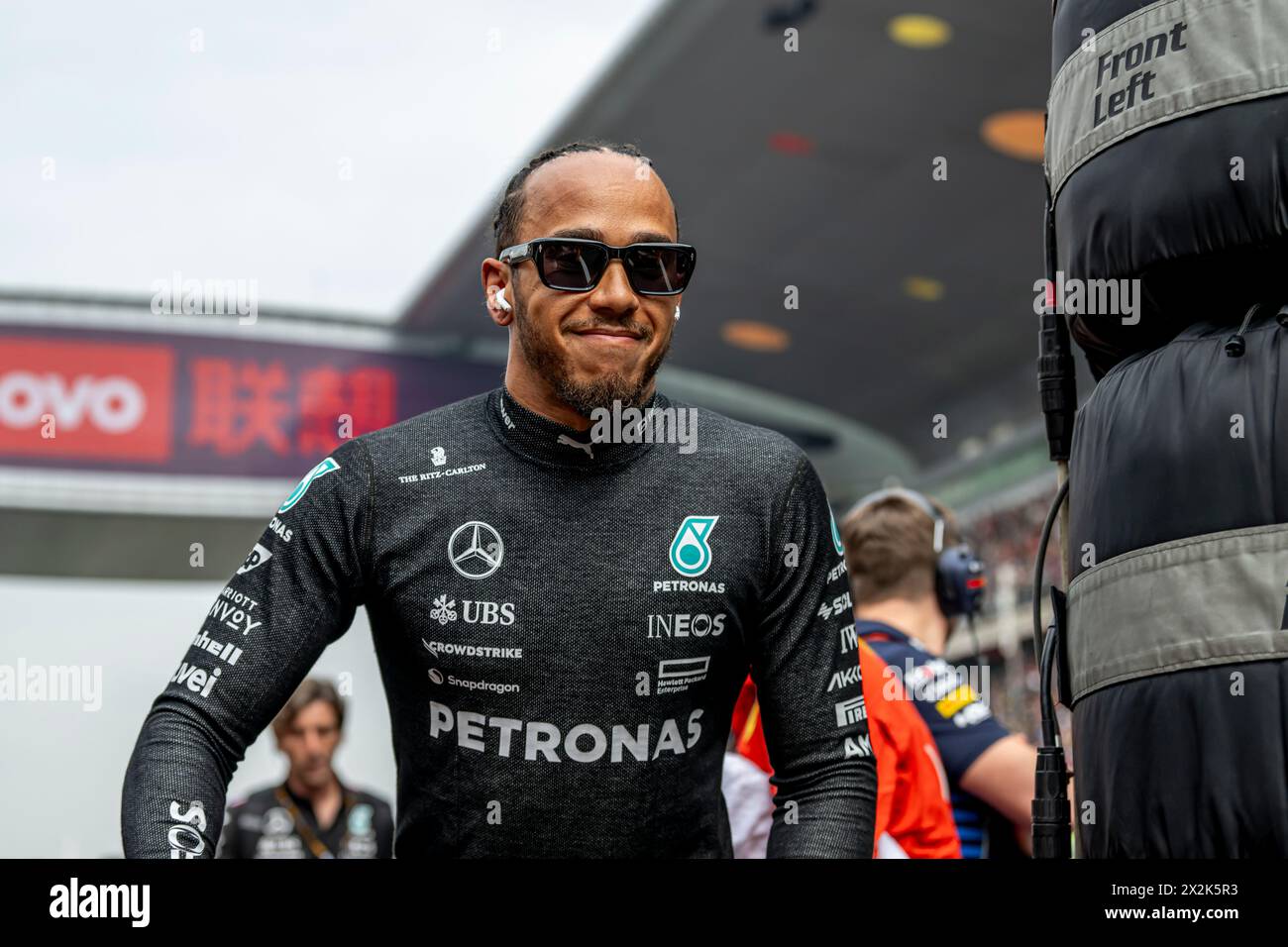 Shanghai, China, April 21, Lewis Hamilton, from the United Kingdom ...