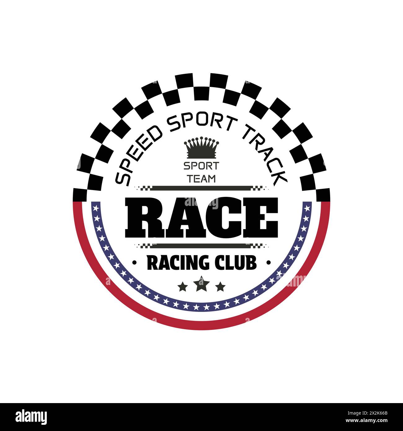White USA racing emblem Stock Vector Image & Art - Alamy