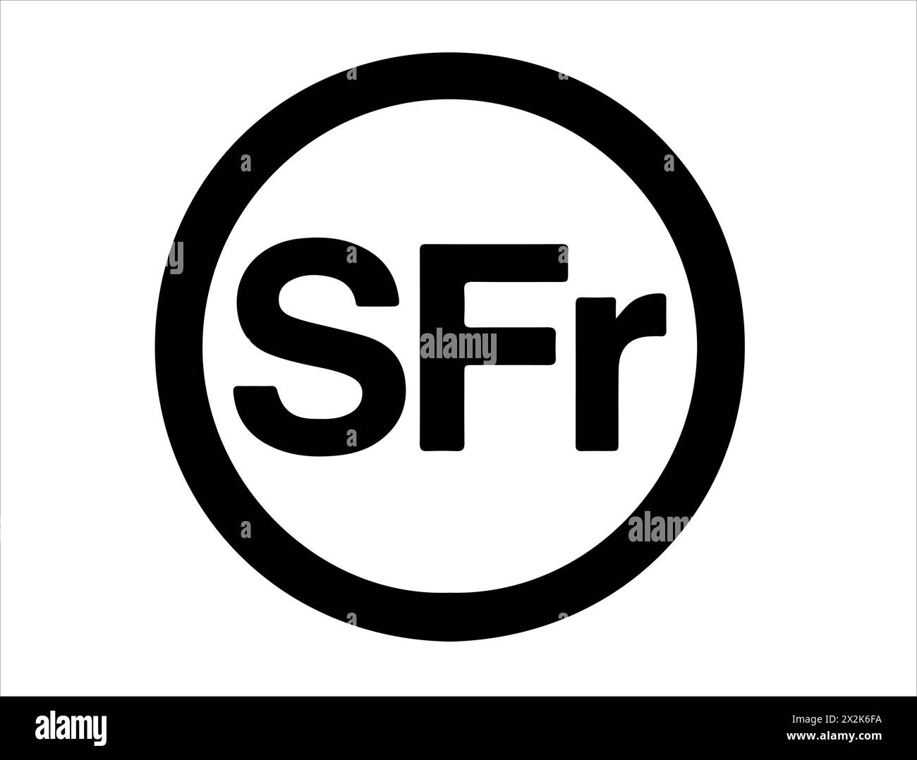 Switzerland franc currency sign silhouette Stock Vector Image & Art - Alamy