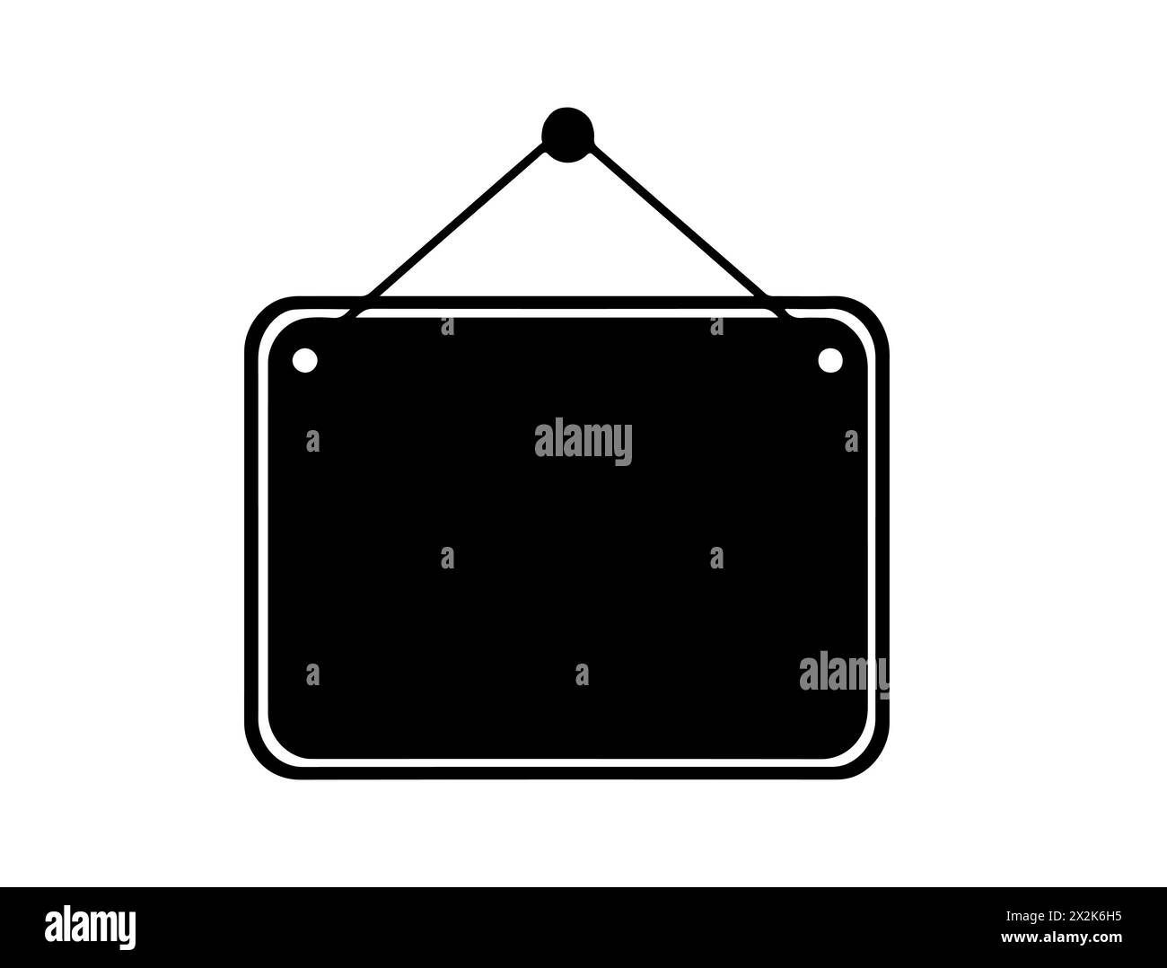 Door hanger silhouette vector art Stock Vector Image & Art - Alamy