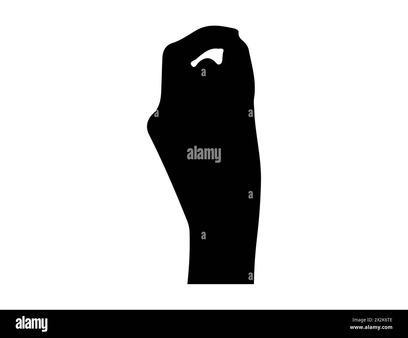 Hand gesture silhouette vector art Stock Vector Image & Art - Alamy
