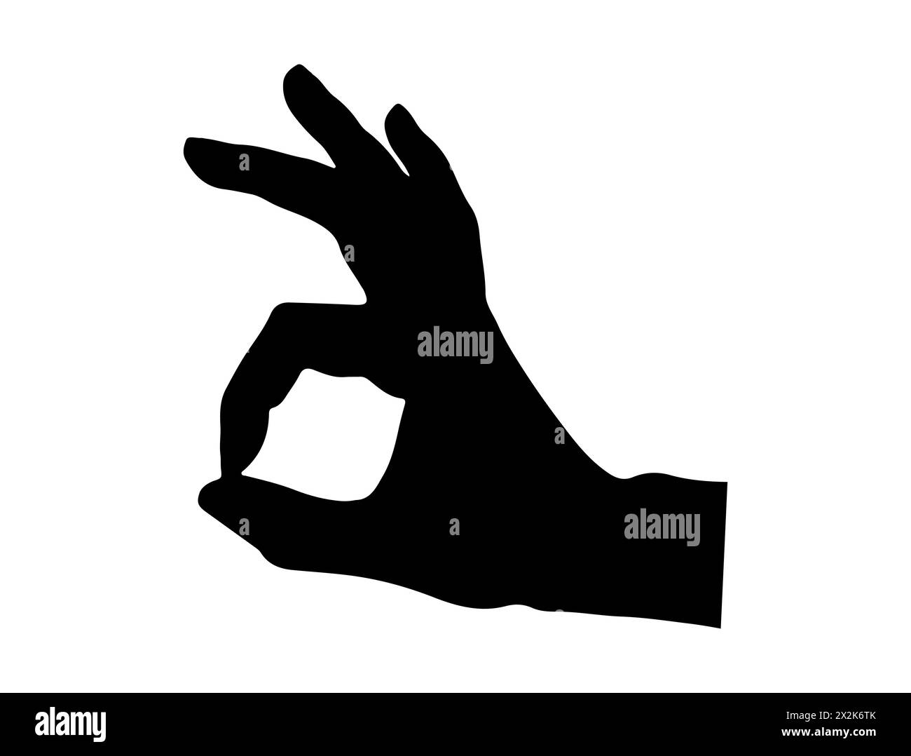 Hand gesture silhouette vector art Stock Vector Image & Art - Alamy