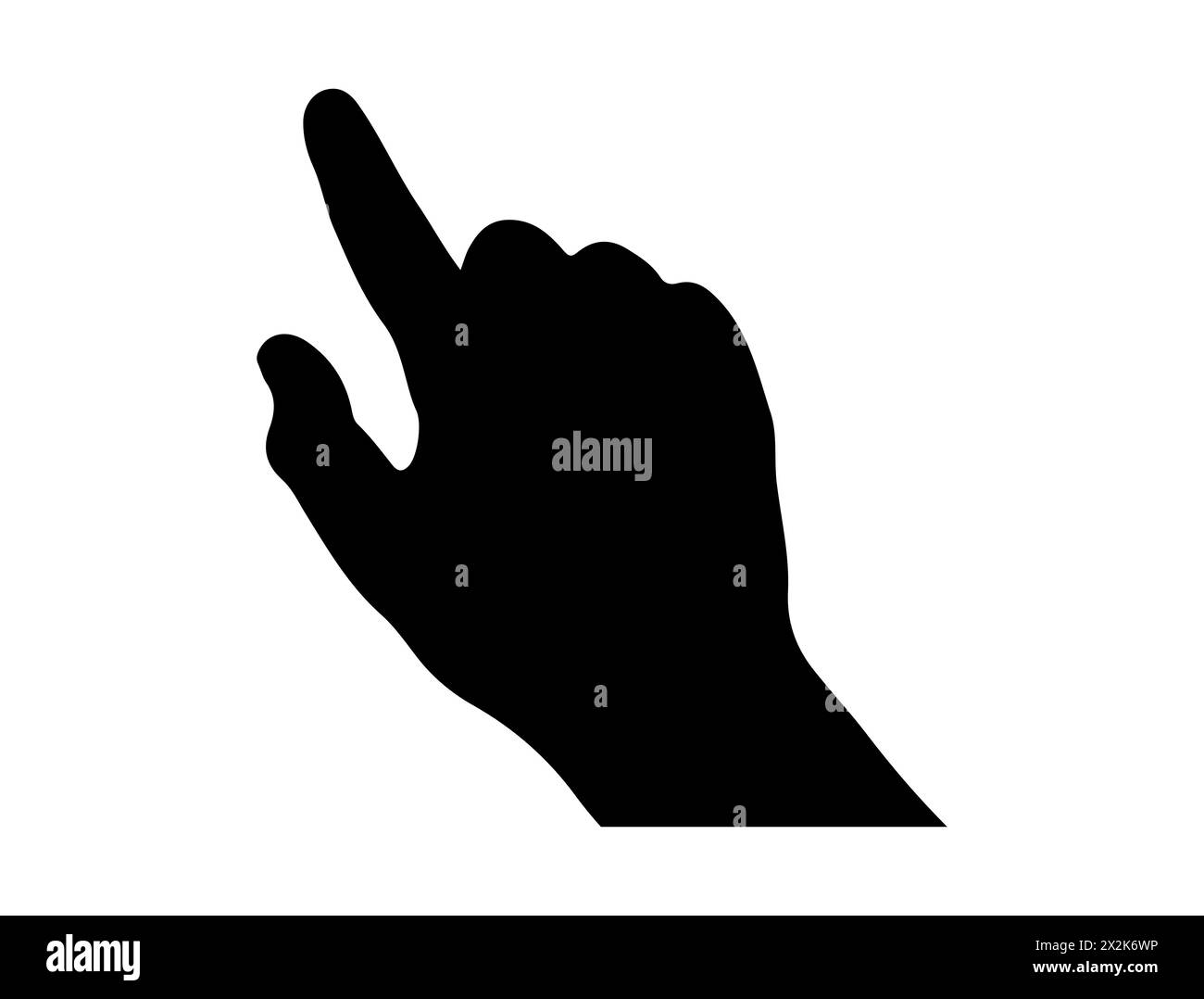 Hand gesture silhouette vector art Stock Vector Image & Art - Alamy