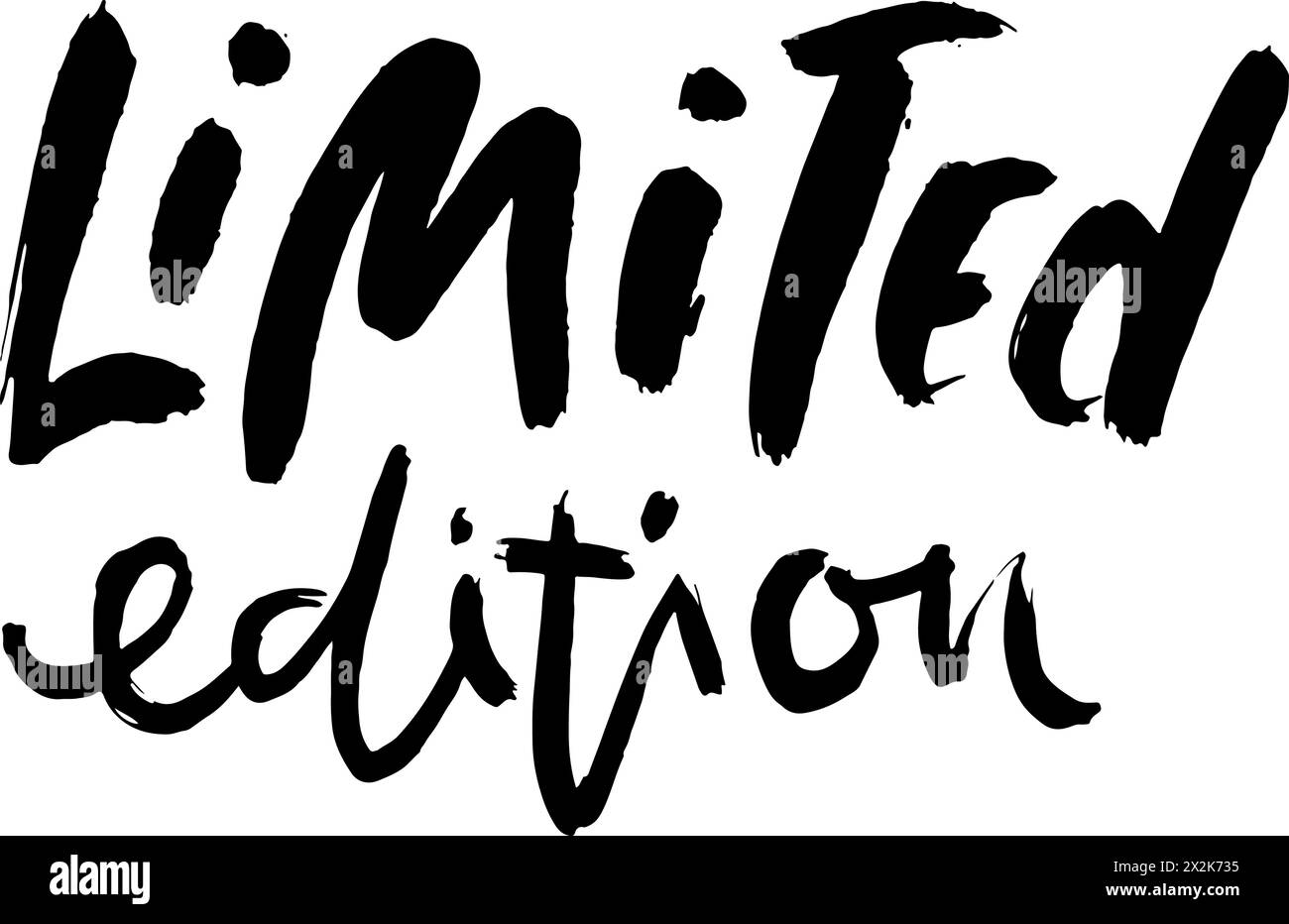 Limited edition font Black and White Stock Photos & Images - Alamy