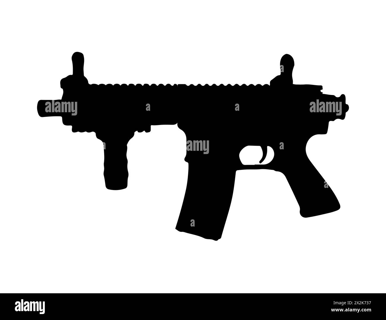 Ar 15 Silhouette Vector AR 15 Rifle Fender Emblems Pair – Main