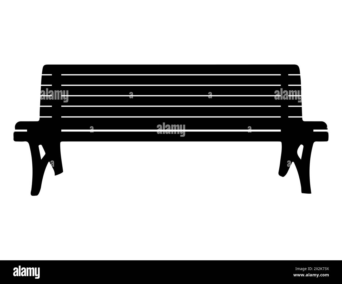 Bench silhouette vector art Stock Vector Image & Art - Alamy