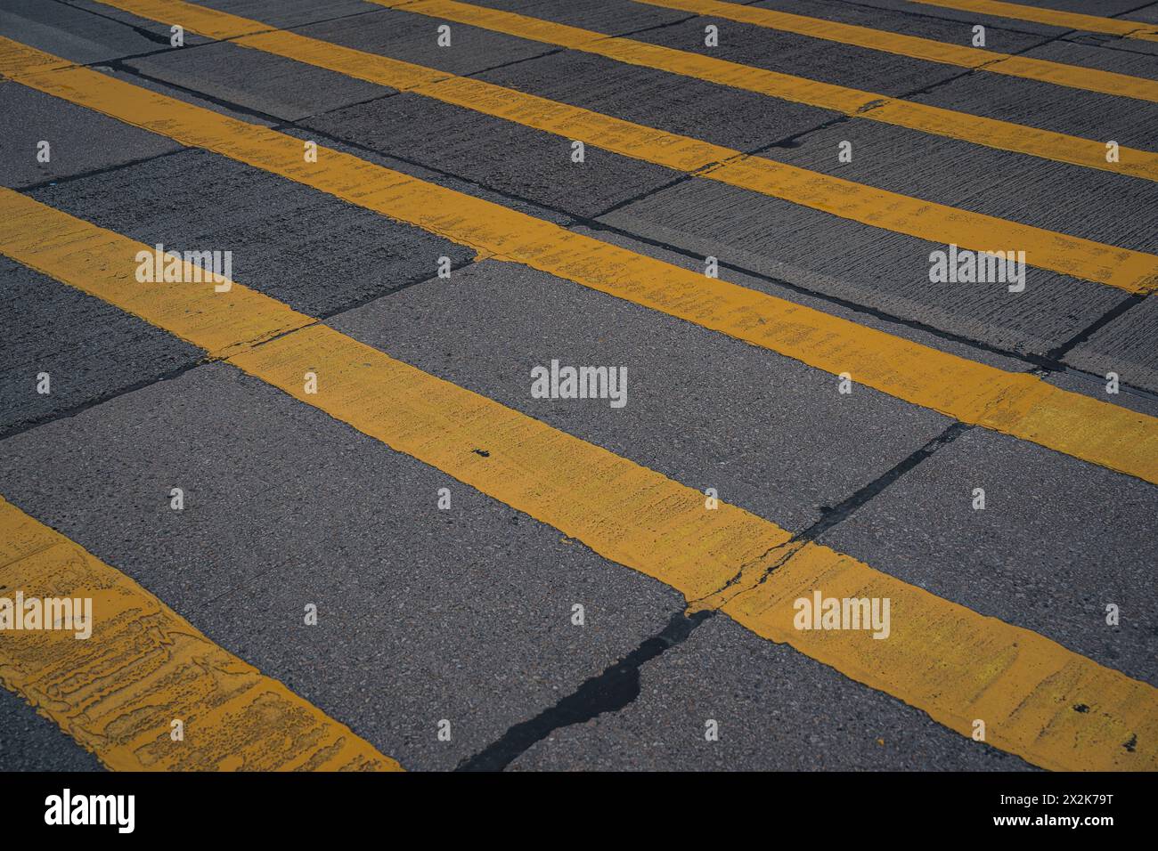 Crosswalk yellow pattern hi-res stock photography and images - Alamy