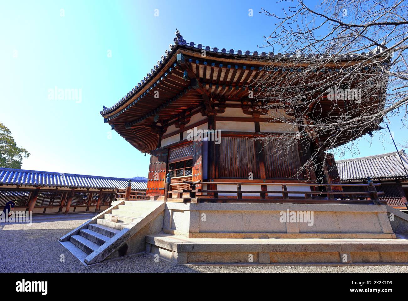 Horyu-ji, a Buddhist temple with world's oldest wooden buildings at ...