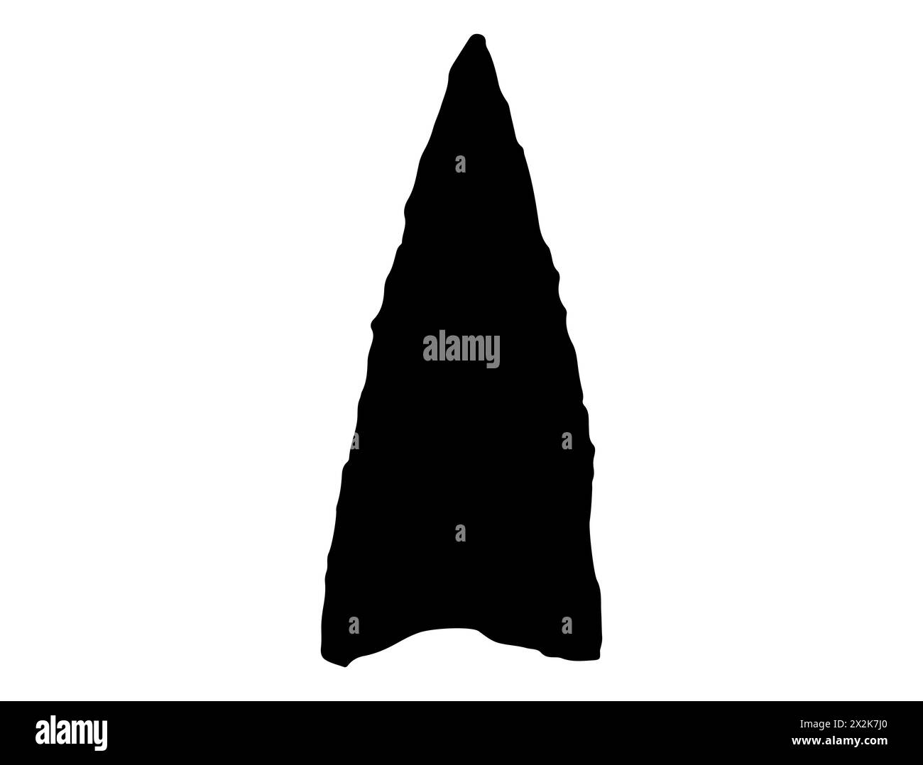 Native American stone arrowhead silhouette Stock Vector Image & Art - Alamy
