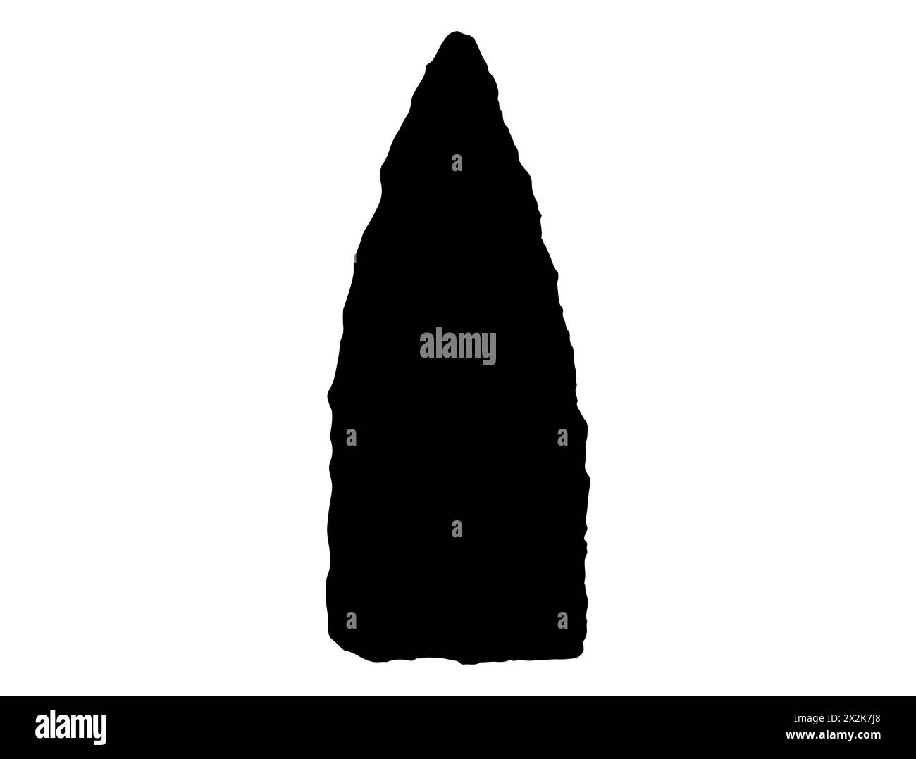 Native American stone arrowhead silhouette Stock Vector Image & Art - Alamy