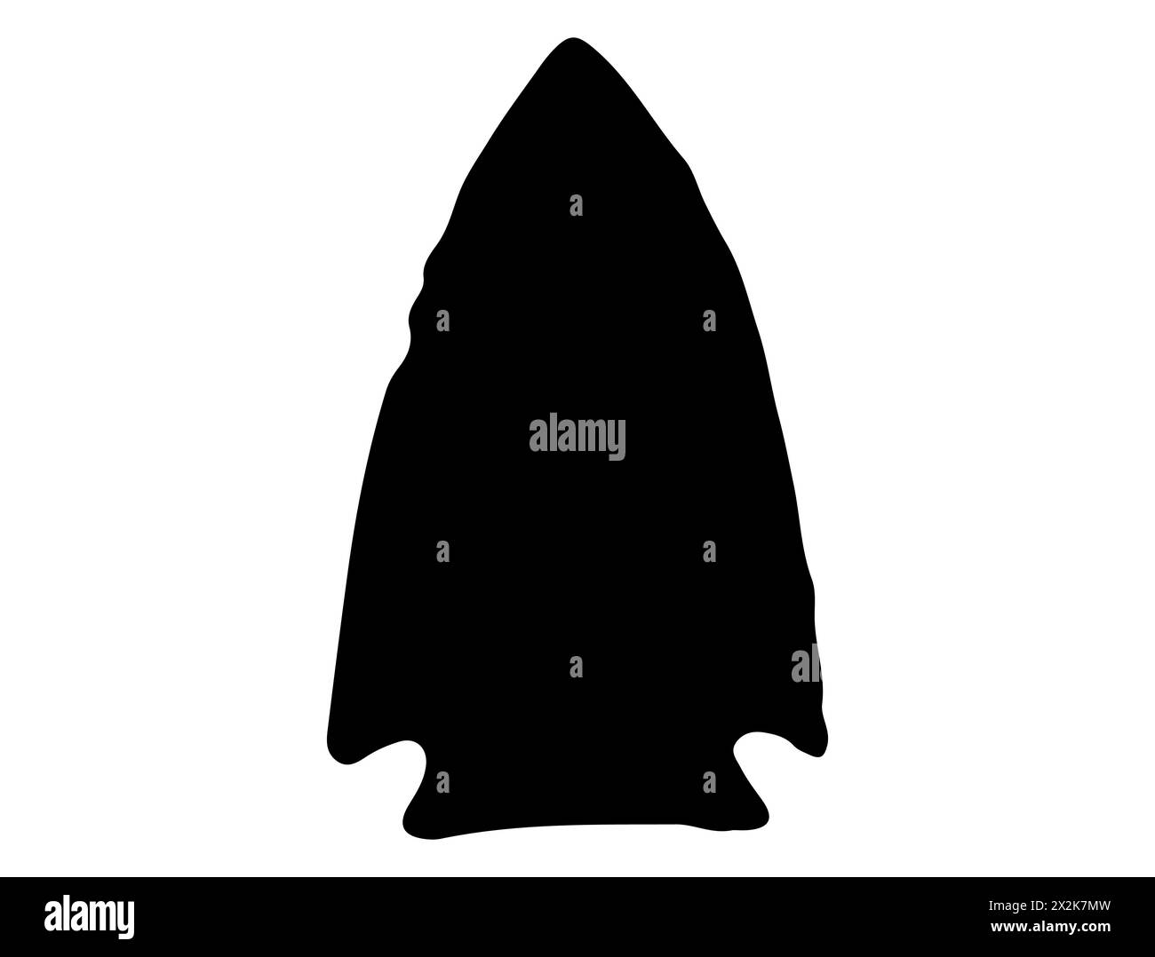 Native American stone arrowhead silhouette Stock Vector Image & Art - Alamy