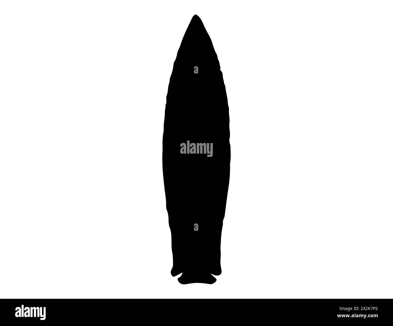 Native american stone arrowhead silhouette hi-res stock photography and ...