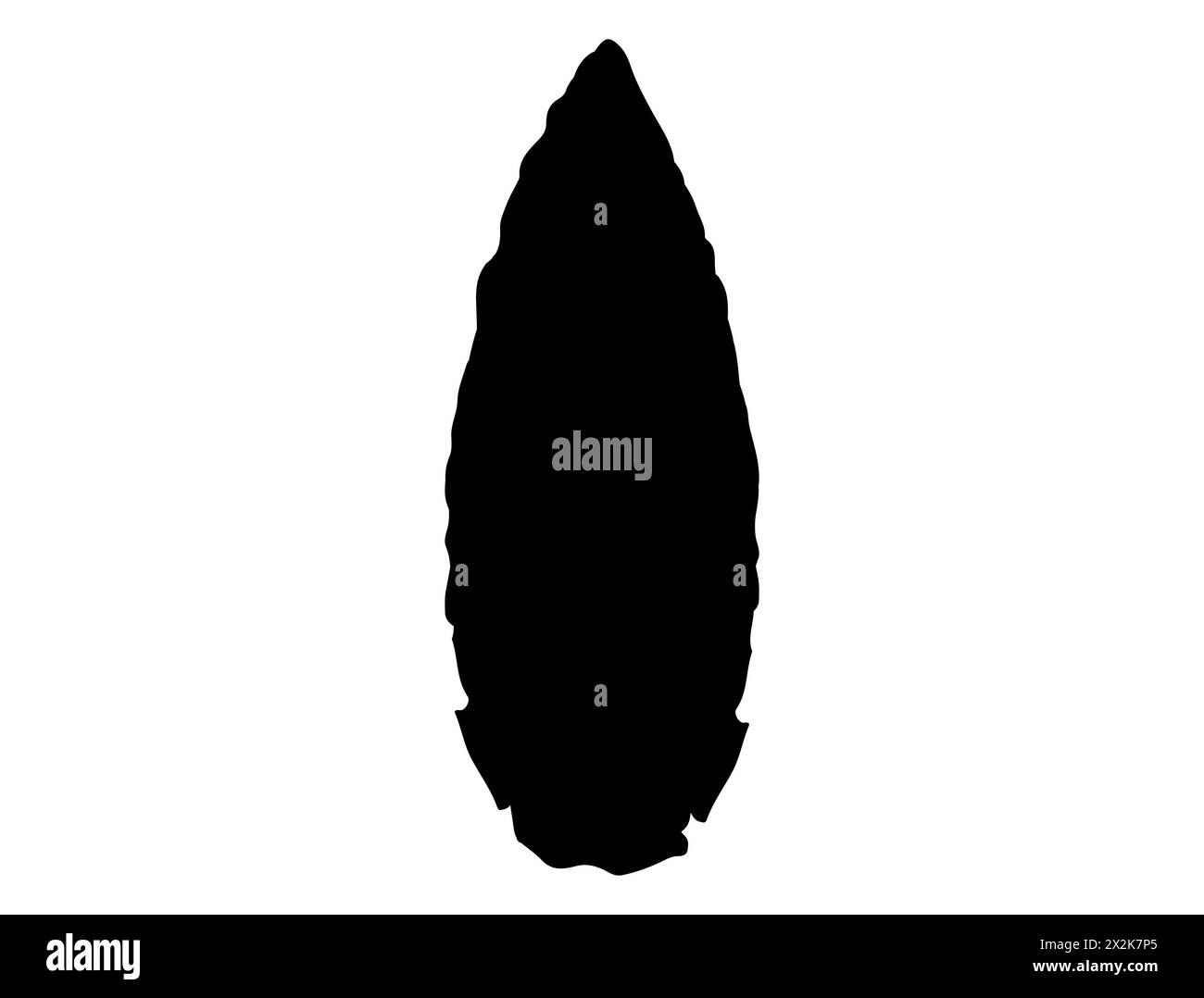 Native American stone arrowhead silhouette Stock Vector Image & Art - Alamy