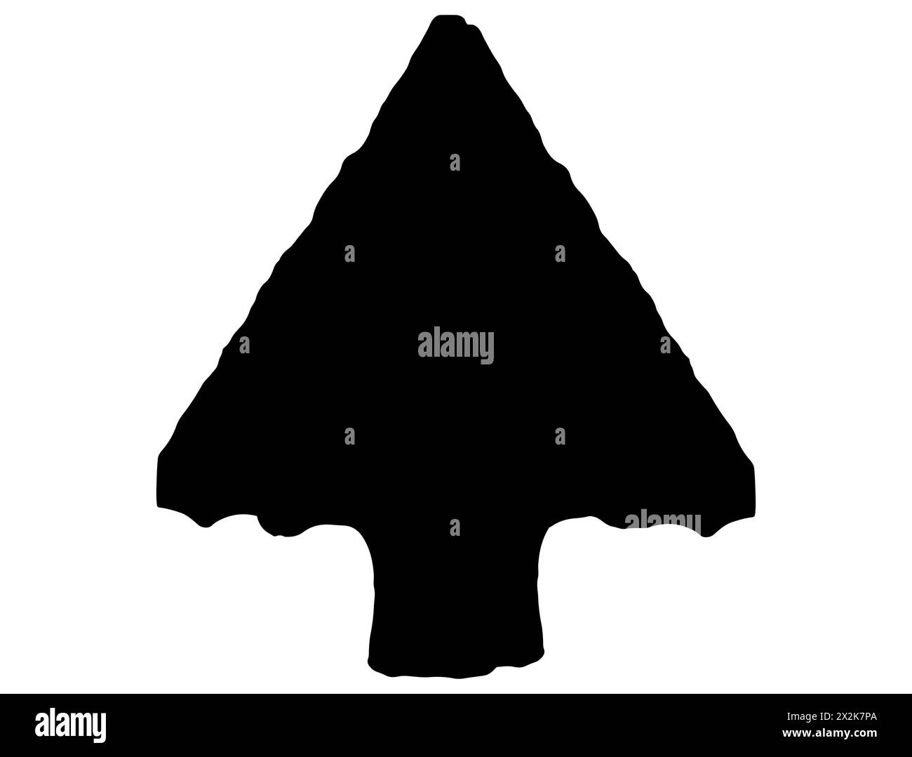 Native american stone arrowhead silhouette hi-res stock photography and ...