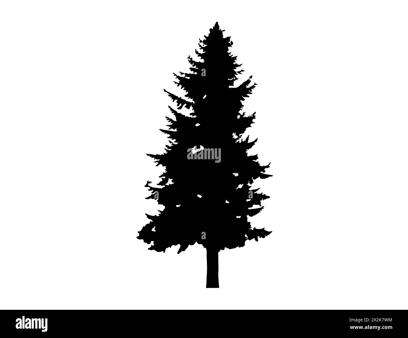 Pine tree forest happy new Stock Vector Images - Alamy