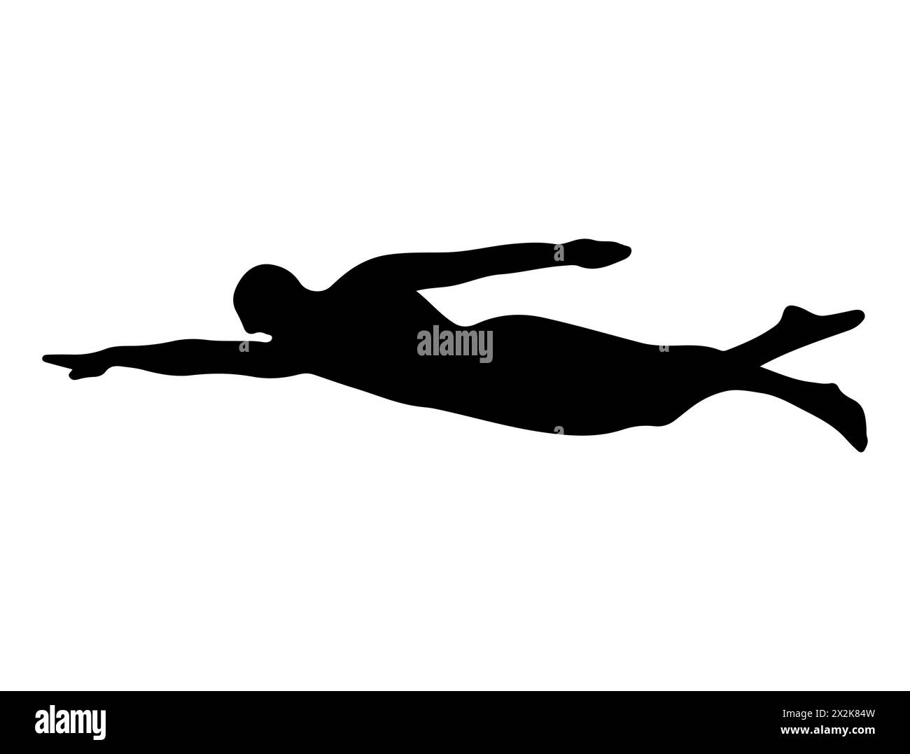 Swimmer silhouette vector art Stock Vector Image & Art - Alamy
