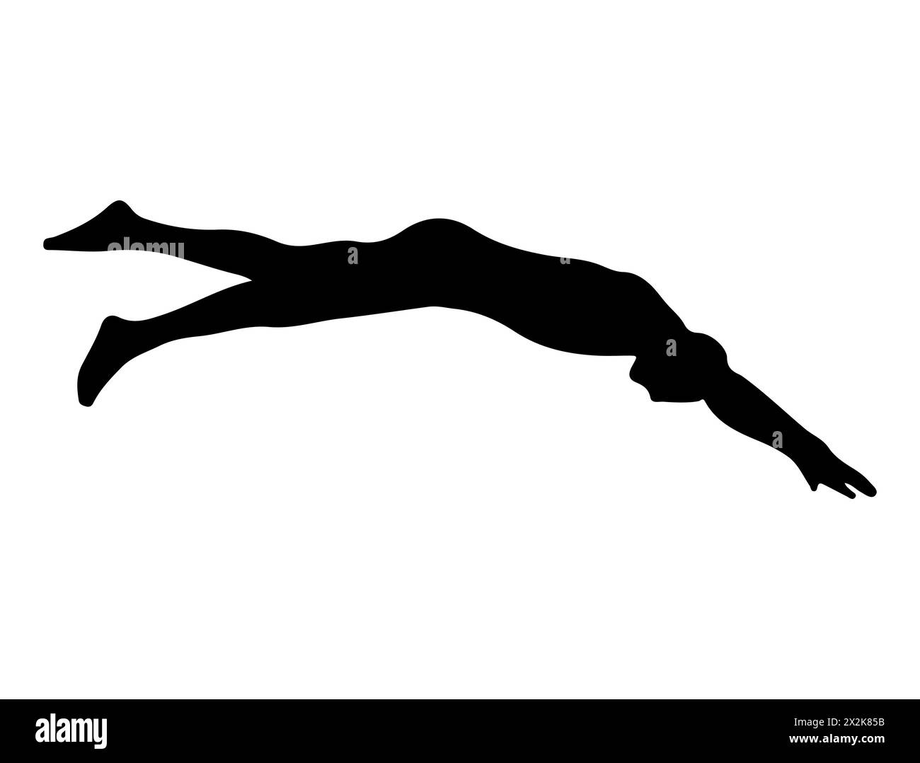 Swimmer silhouette vector art Stock Vector Image & Art - Alamy