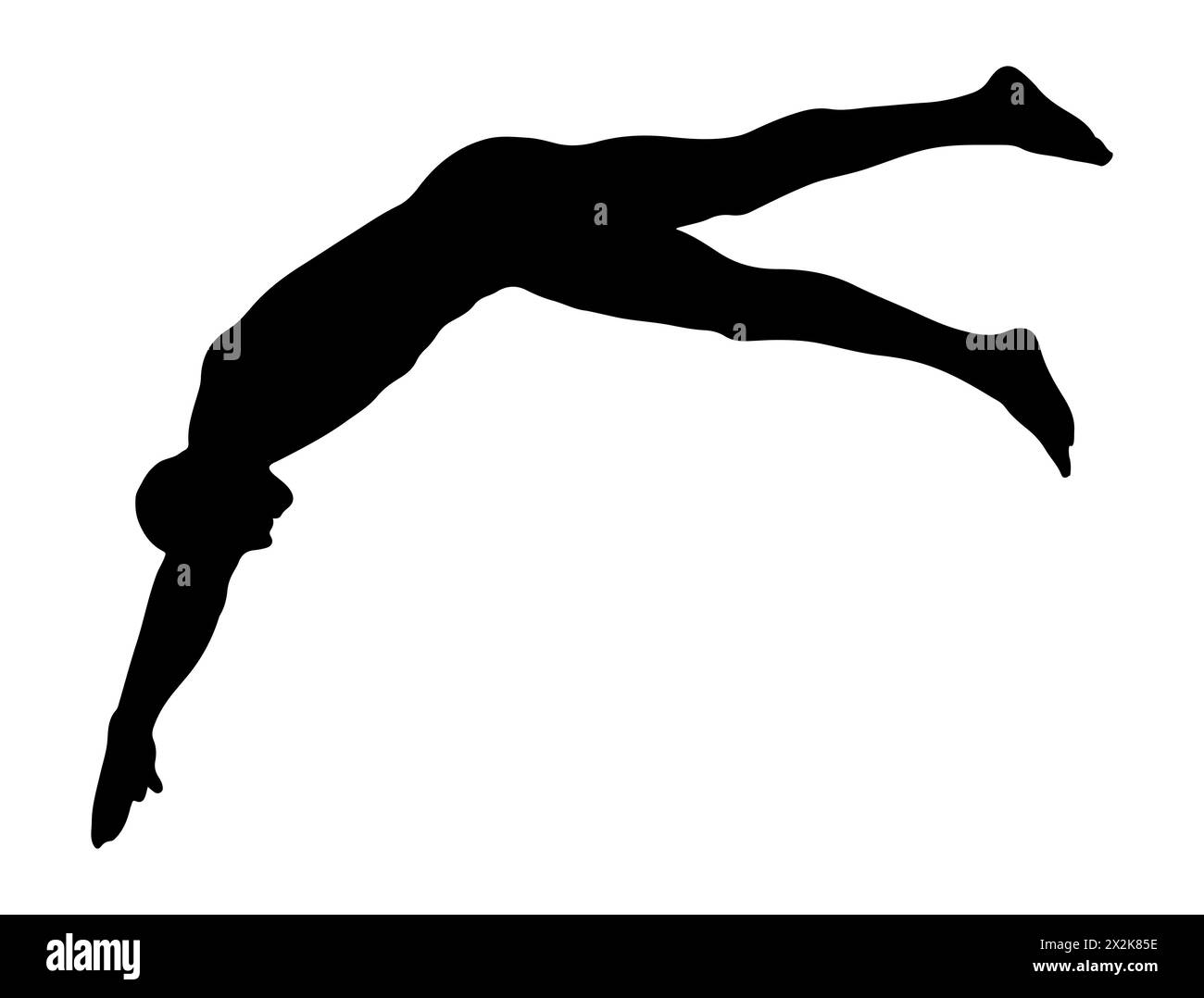 Swimmer silhouette vector art Stock Vector Image & Art - Alamy