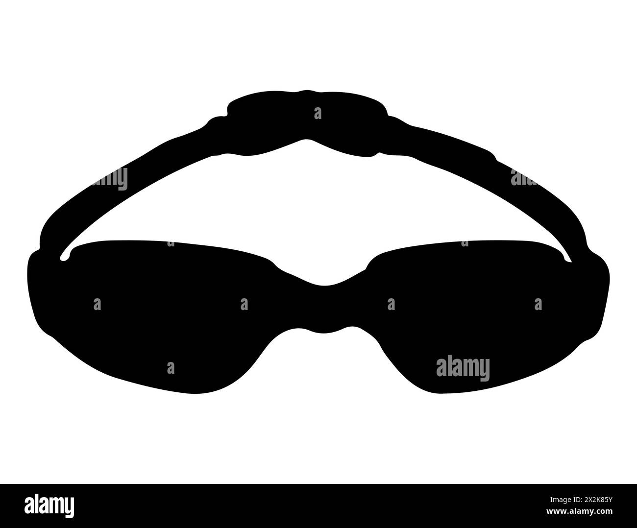 Swimming goggle silhouette vector art Stock Vector Image & Art - Alamy