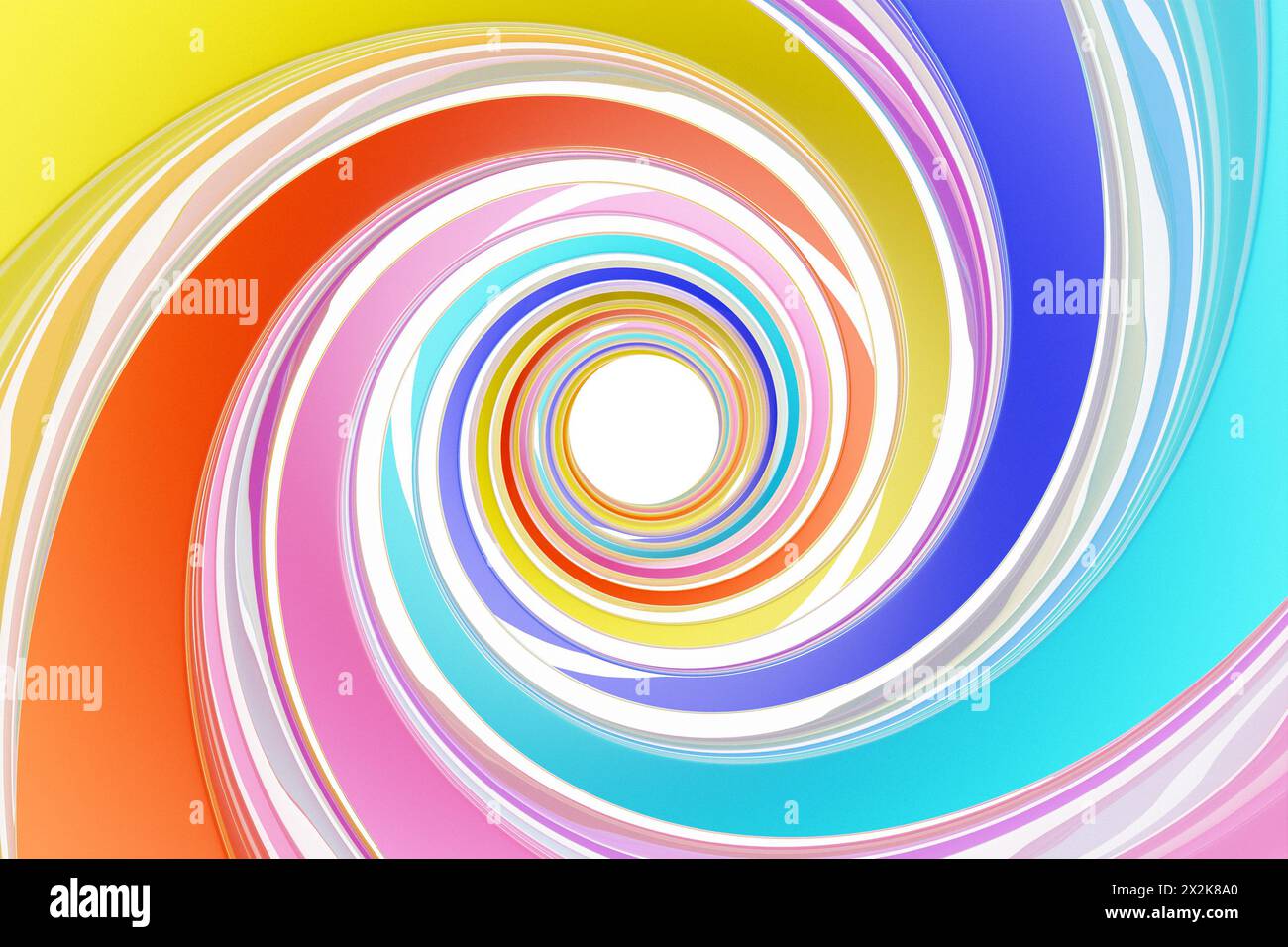 3d illustration of a portal from a circle, walkway A close-up of a ...