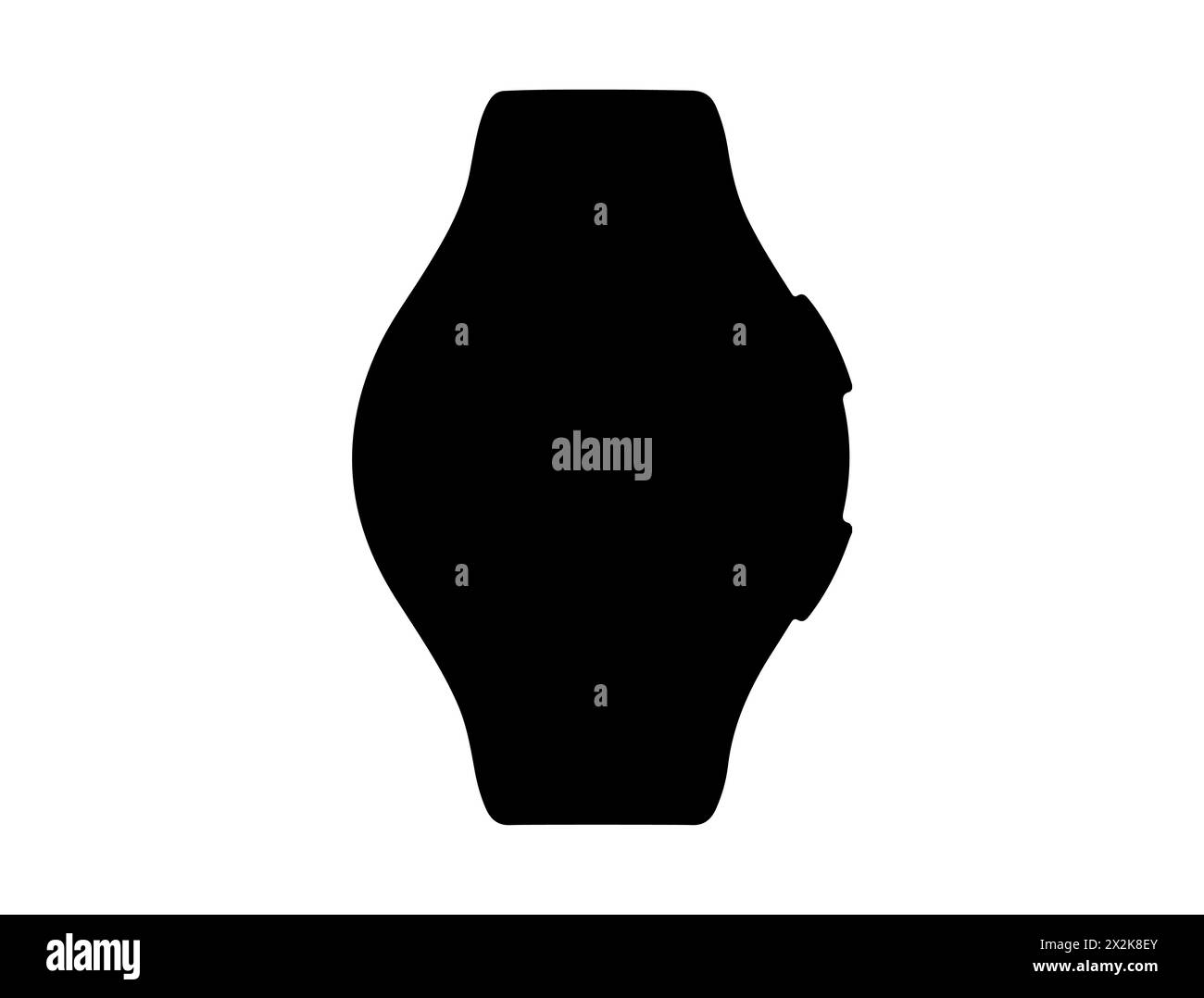 Watch silhouette vector art white background Stock Vector Image & Art ...