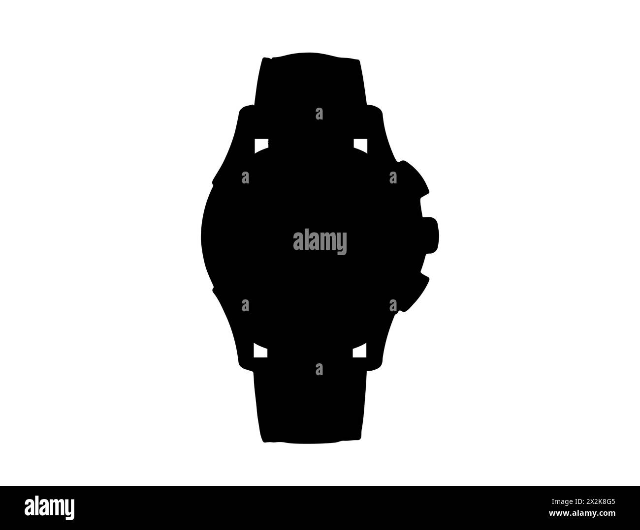 Watch silhouette vector art Stock Vector Image & Art - Alamy
