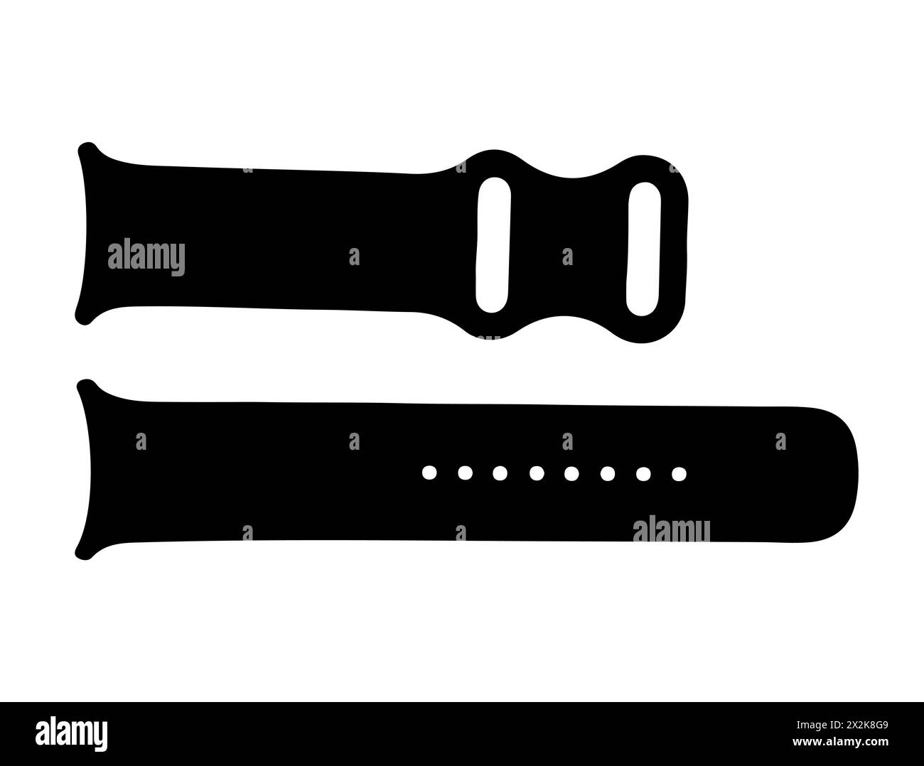 Watch strap silhouette vector art Stock Vector Image & Art - Alamy