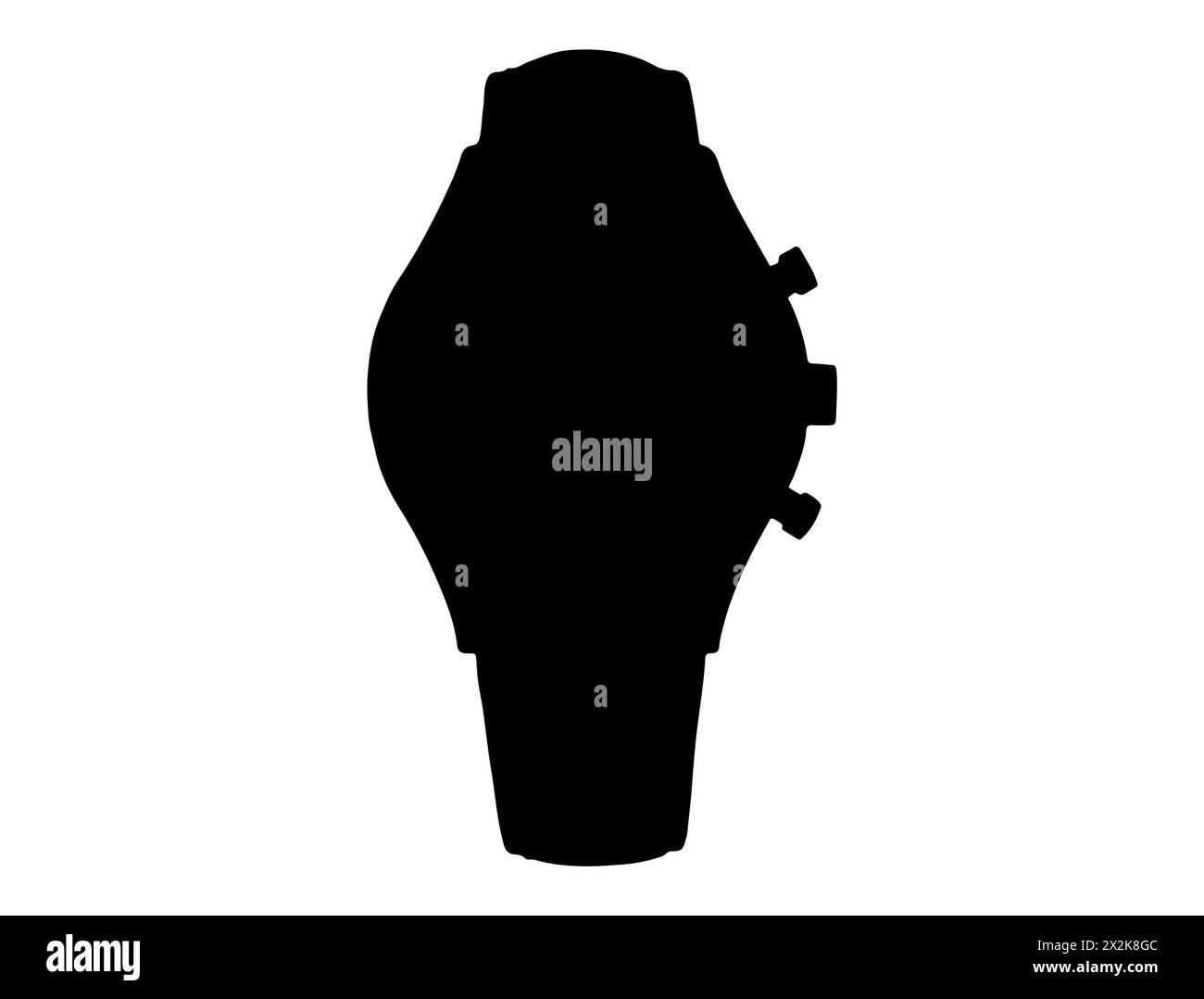 Watch silhouette vector art Stock Vector Image & Art - Alamy