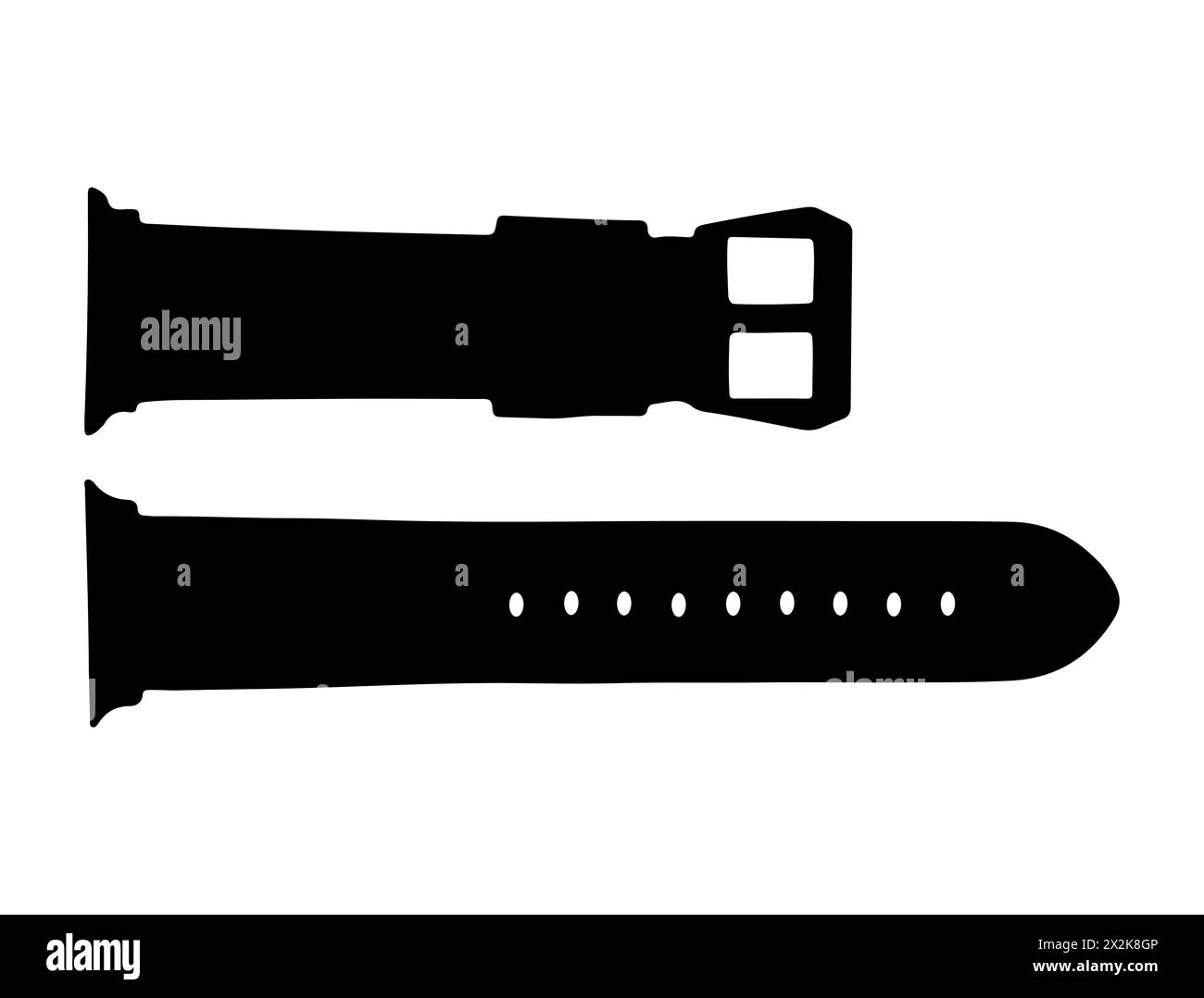 Watch strap silhouette vector art Stock Vector Image & Art - Alamy