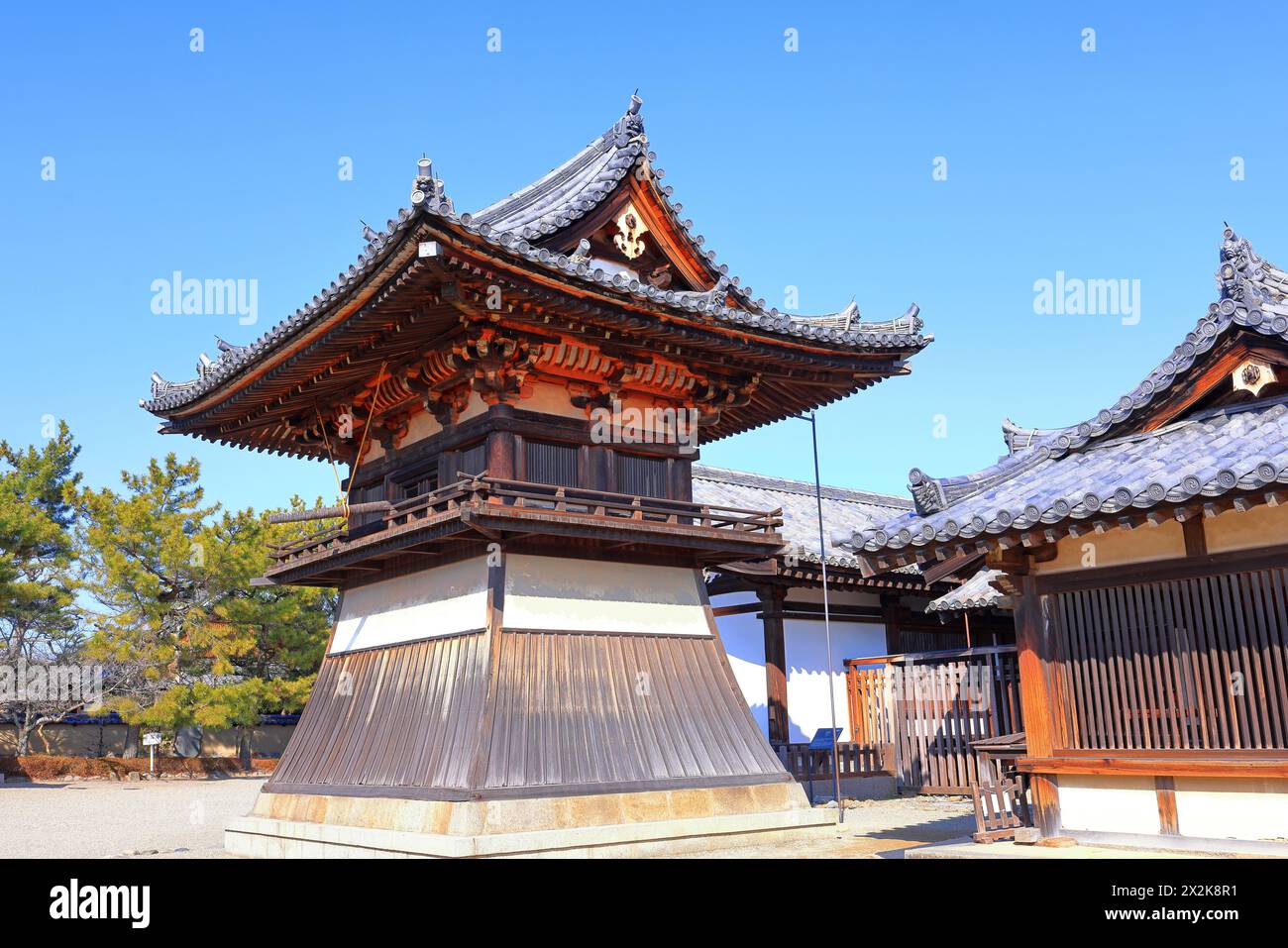 Horyu-ji, a Buddhist temple with world's oldest wooden buildings at ...