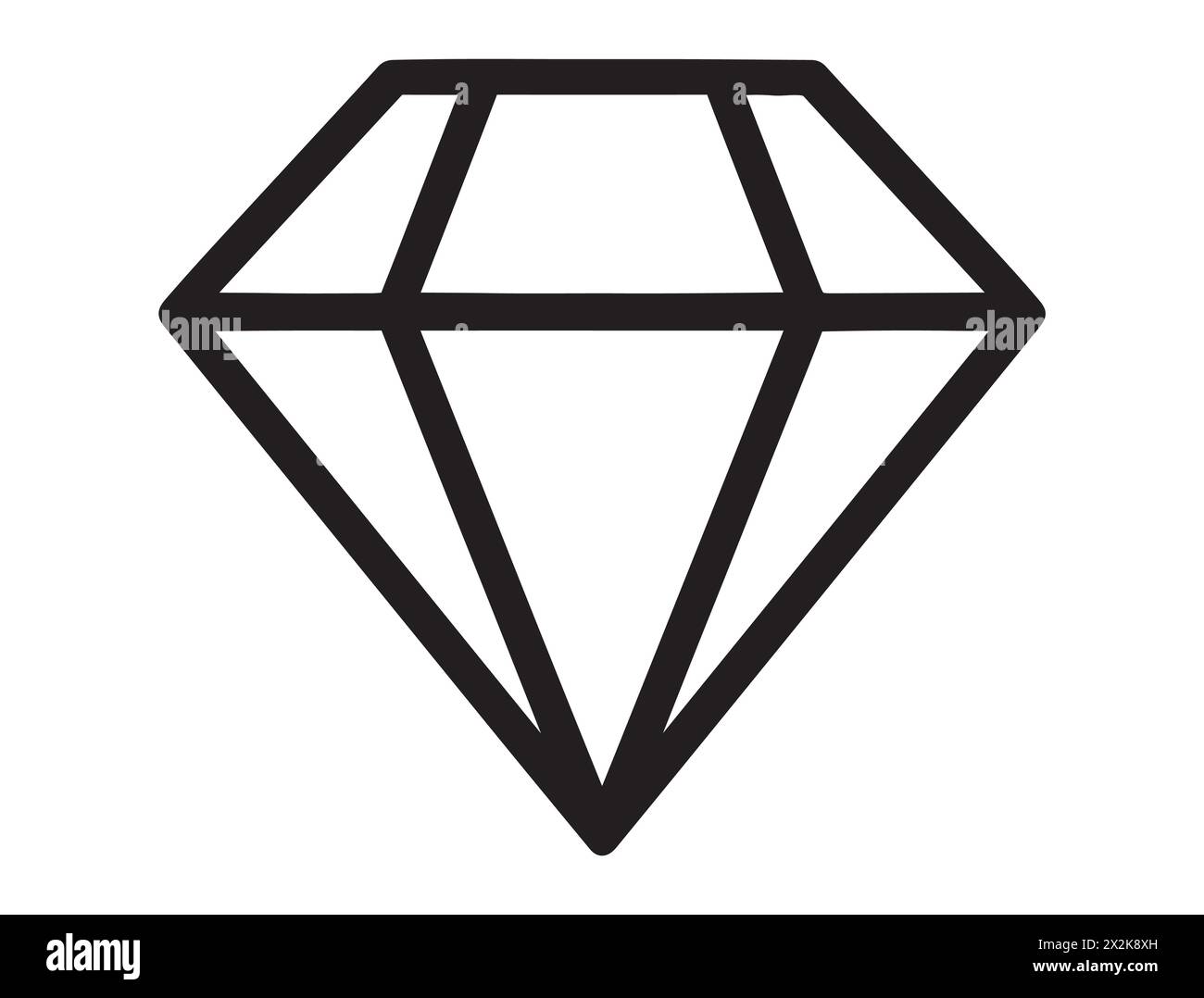 Geometric diamond line art Cut Out Stock Images & Pictures - Alamy