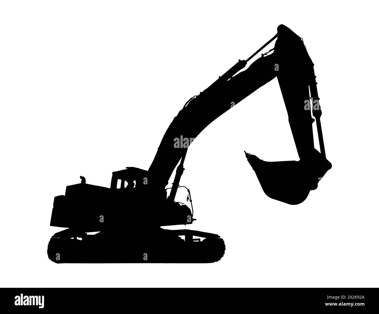 Excavator vector vectors hi-res stock photography and images - Alamy